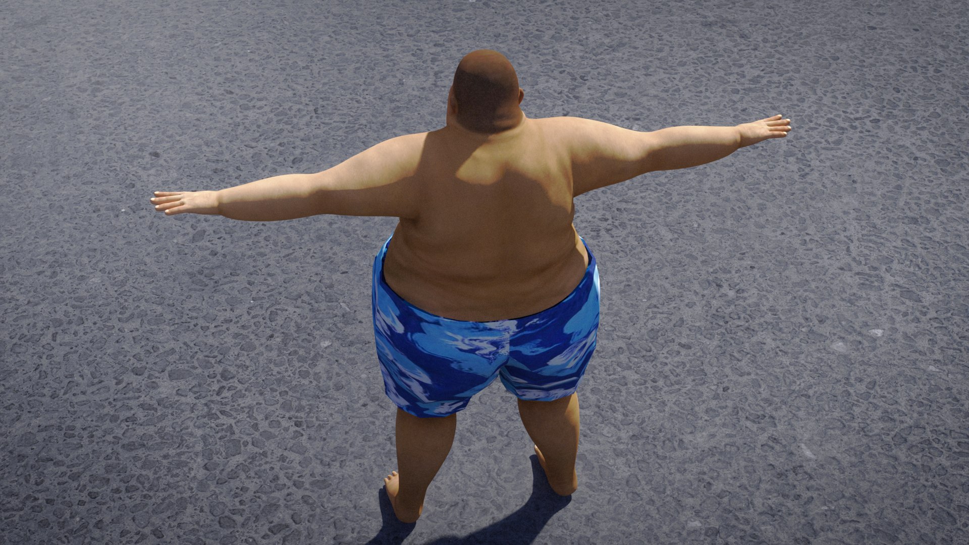 3D Fat Man 0012 Model - TurboSquid 2303072