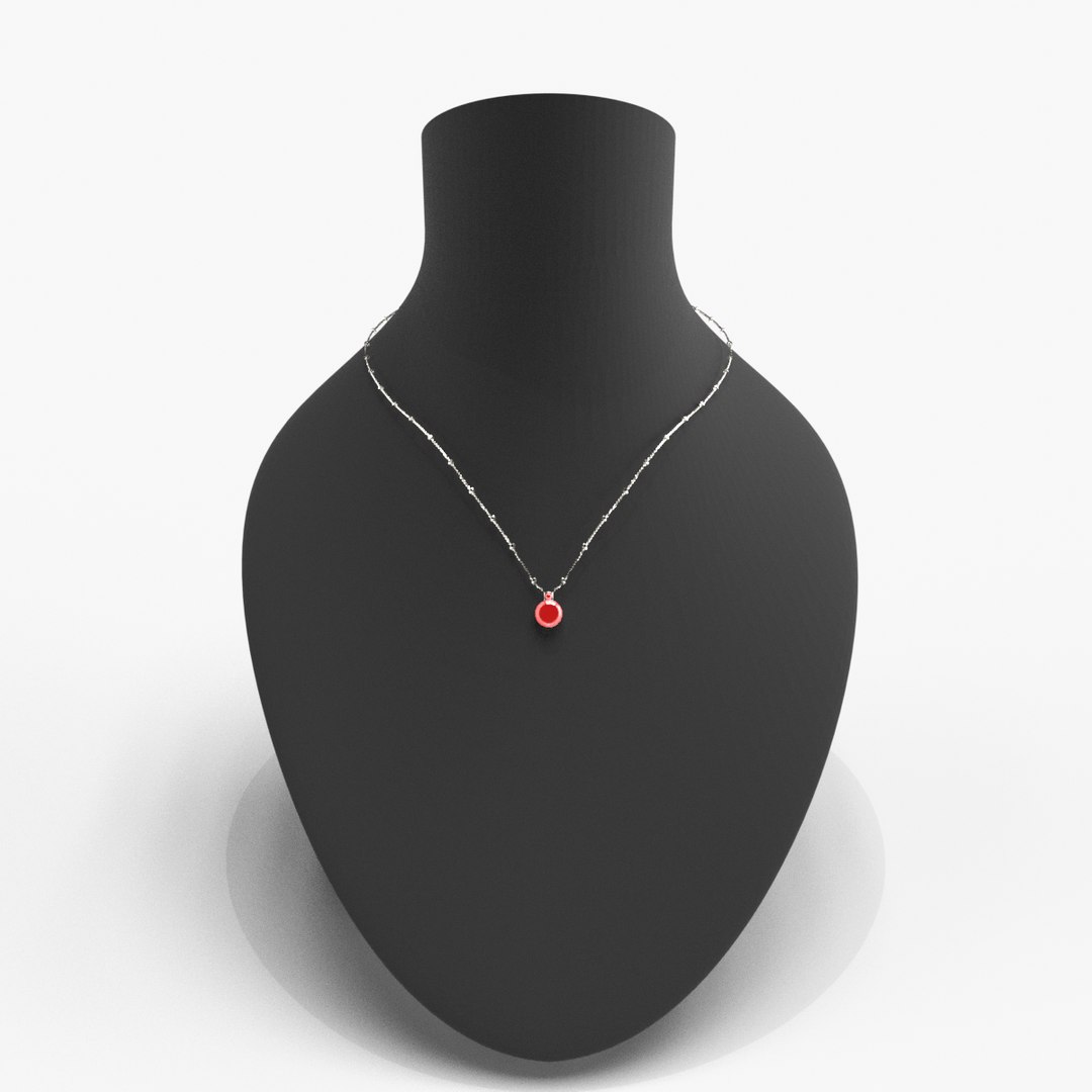 Gem Necklace Pack 3D Model - TurboSquid 2267152