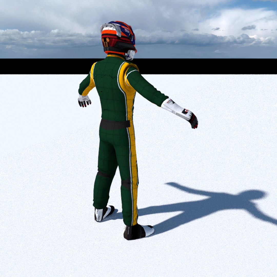 Renault Formula 1 Driver 3d Model