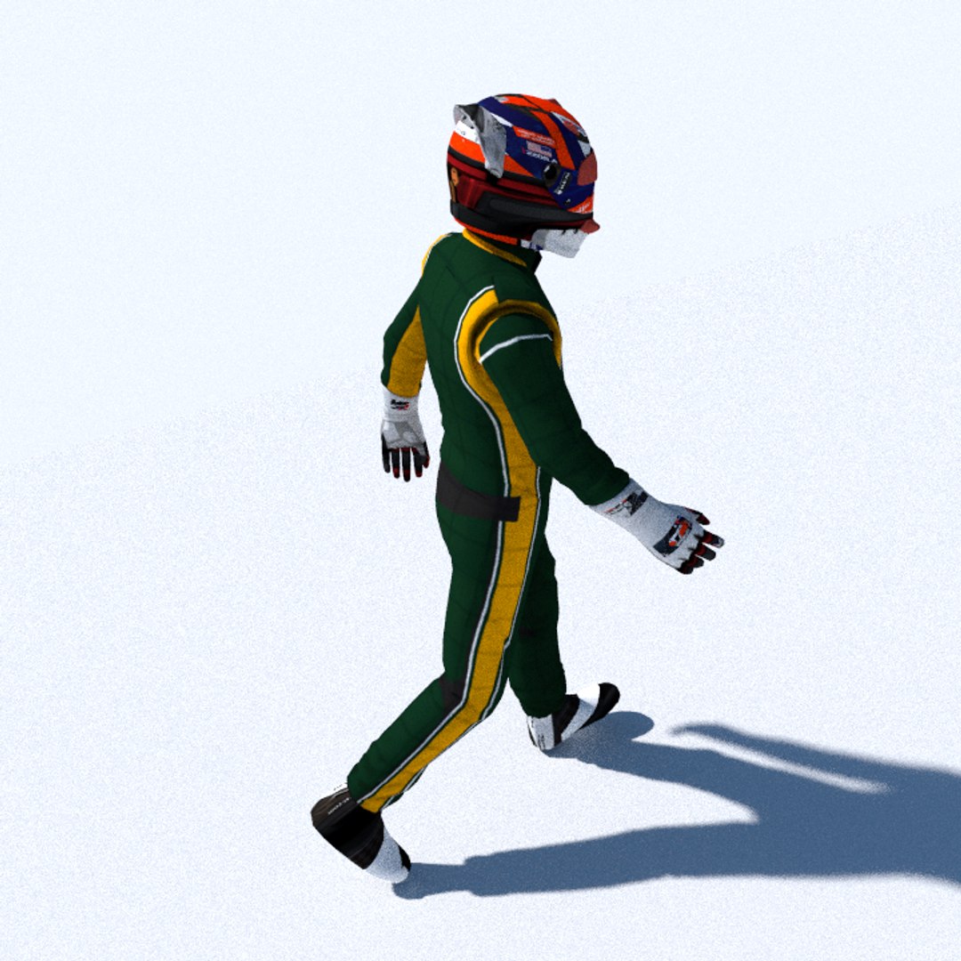 Renault Formula 1 Driver 3d Model