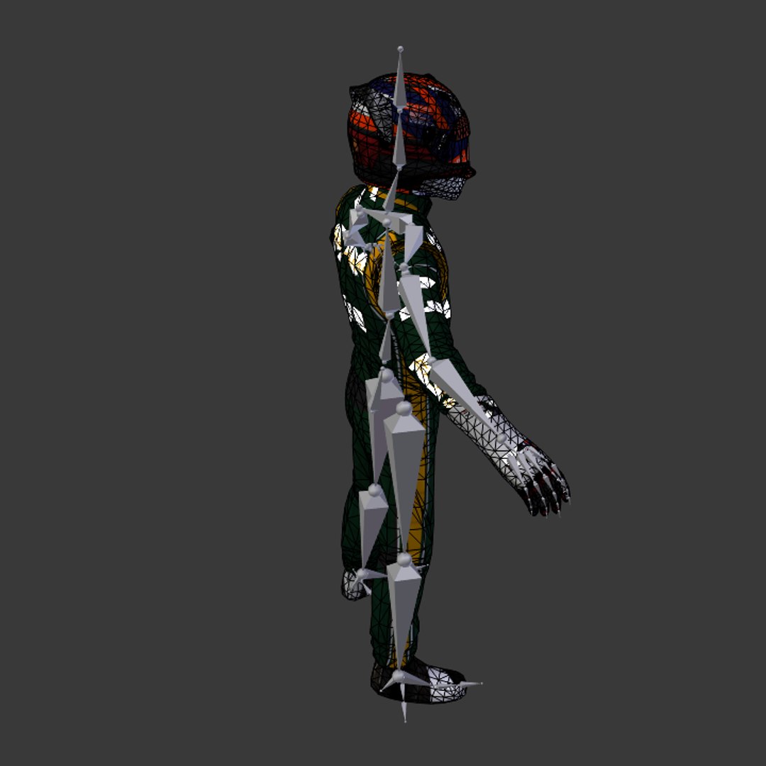 Renault Formula 1 Driver 3d Model