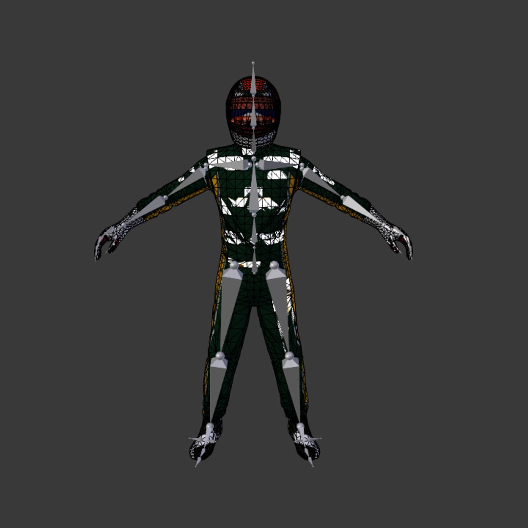 Renault Formula 1 Driver 3d Model