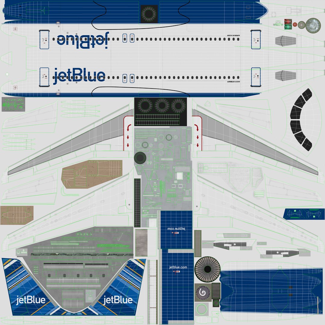 airbus a320 jetblue animation max