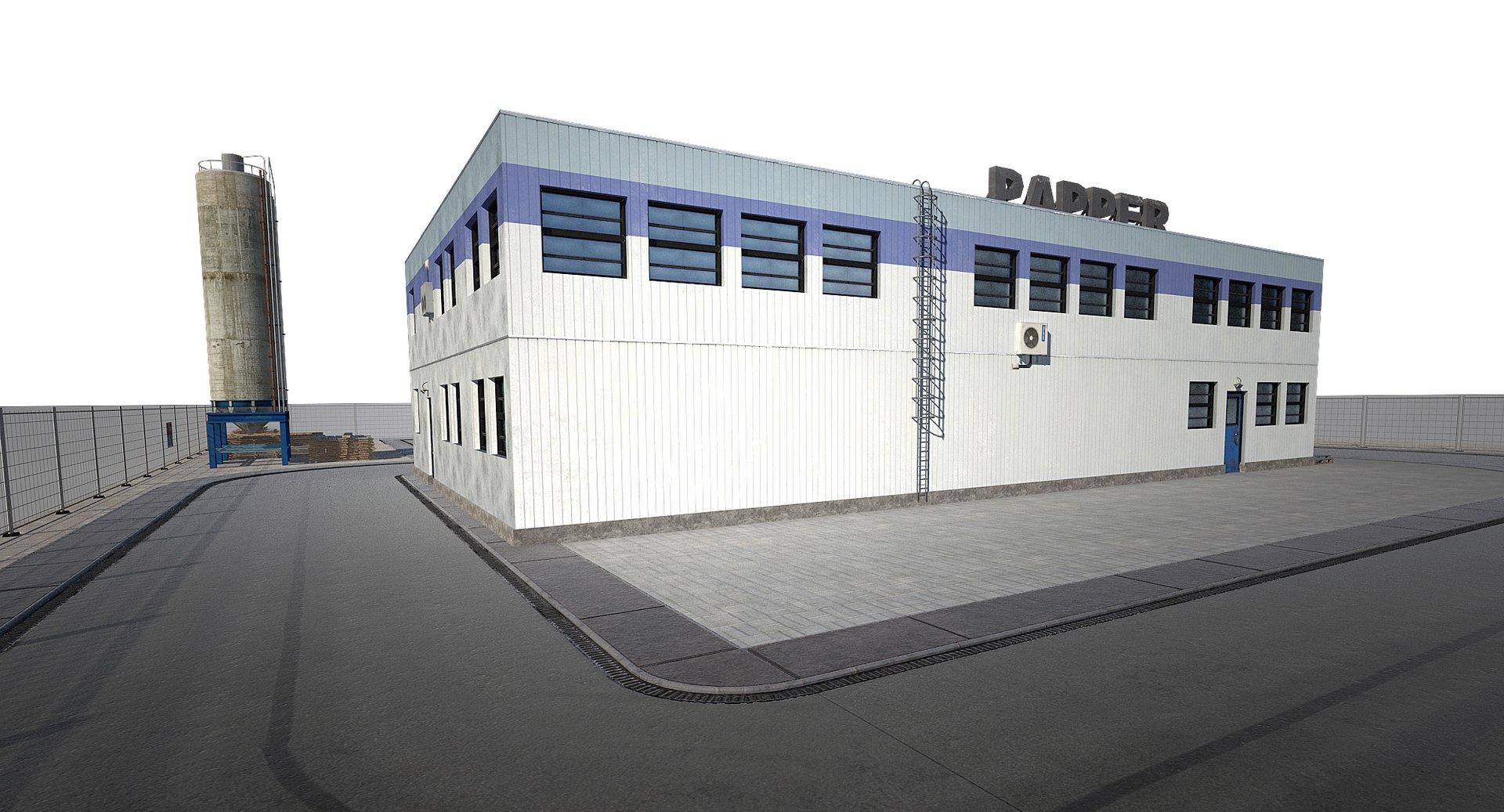 Paper Factory Low Poly PBR Model - TurboSquid 1987456