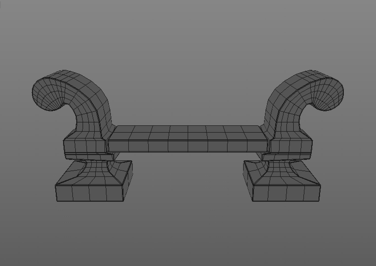 stone bench 3d model