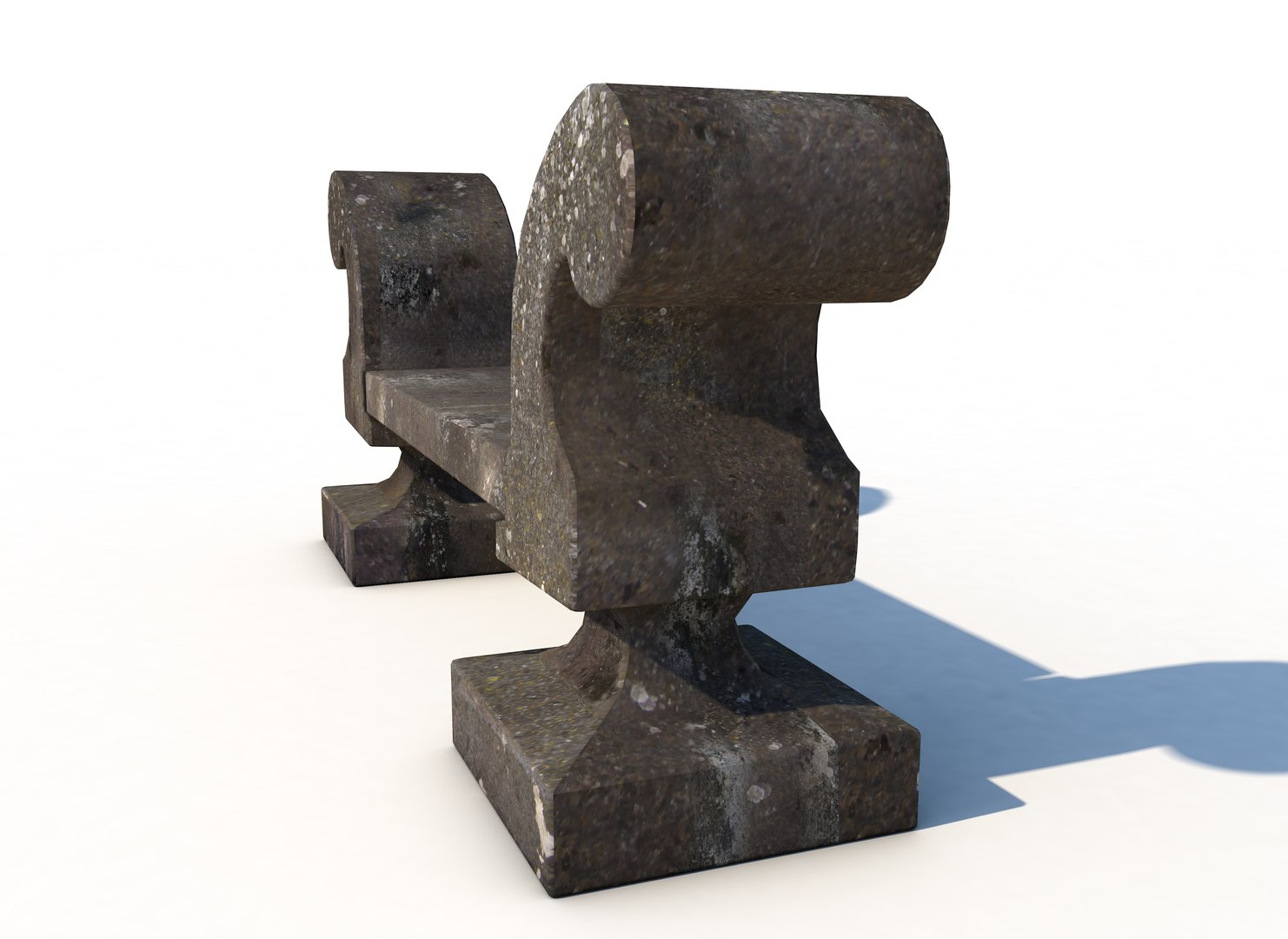 stone bench 3d model