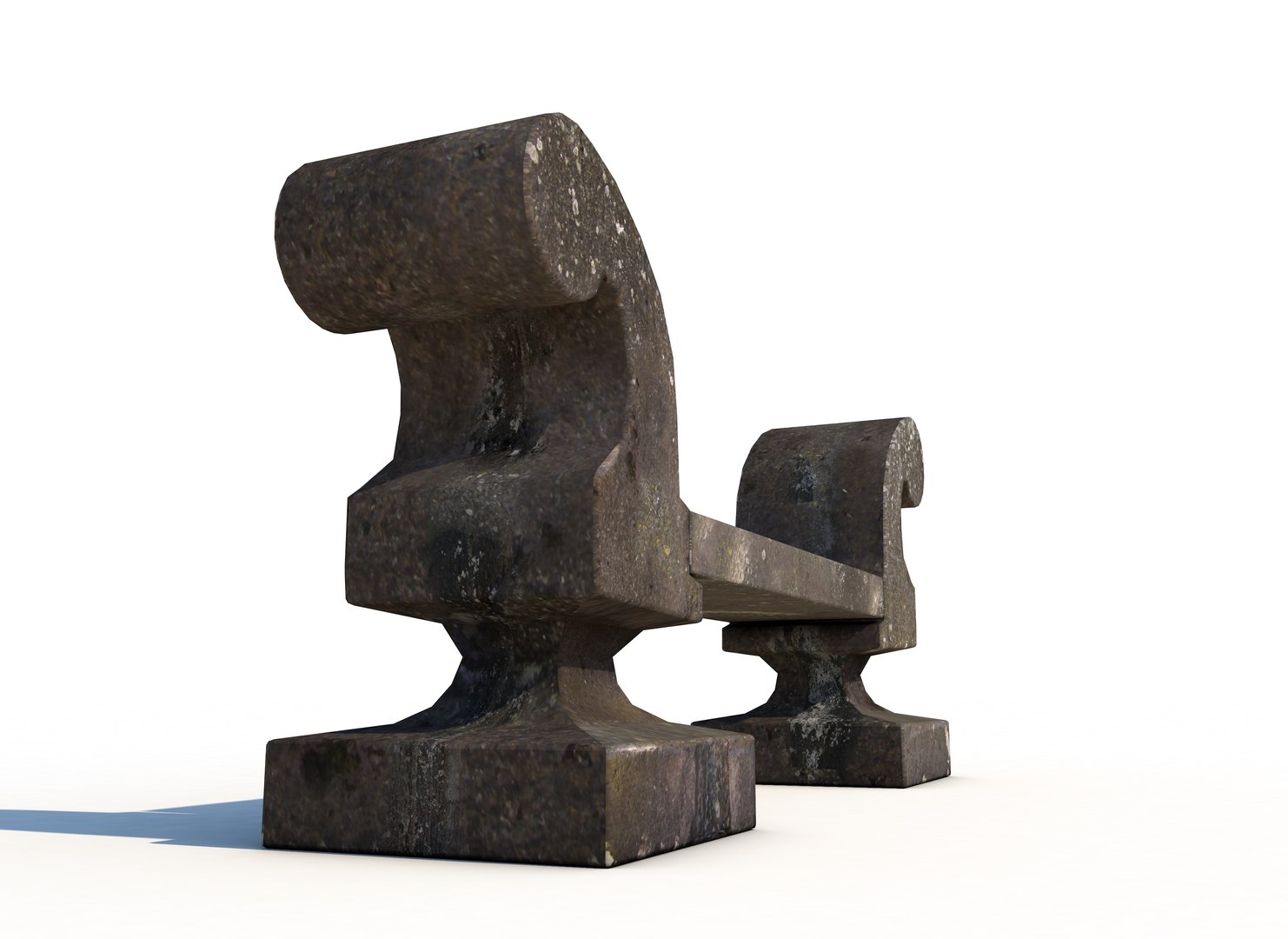 stone bench 3d model