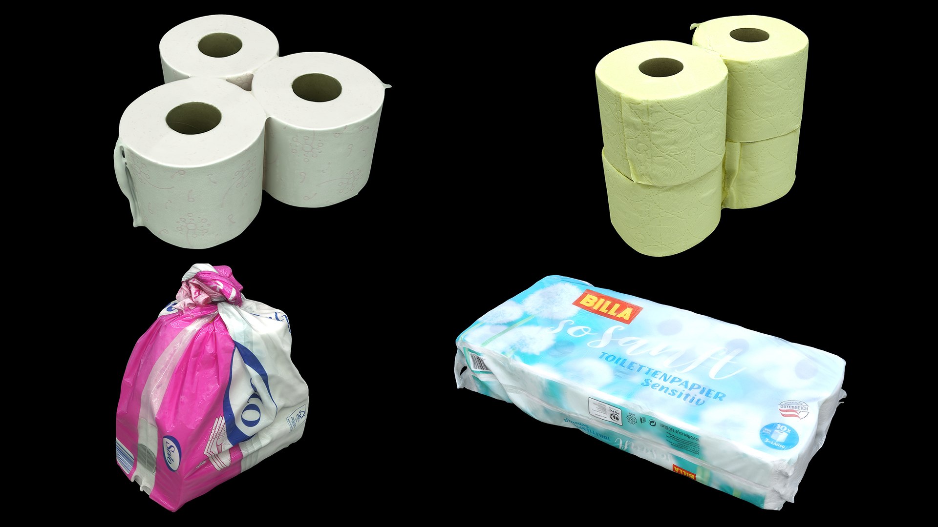 3D Toilet Paper Collection 04 - TurboSquid 1908717