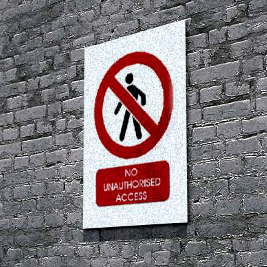 Sign Warning Safety 3d Max