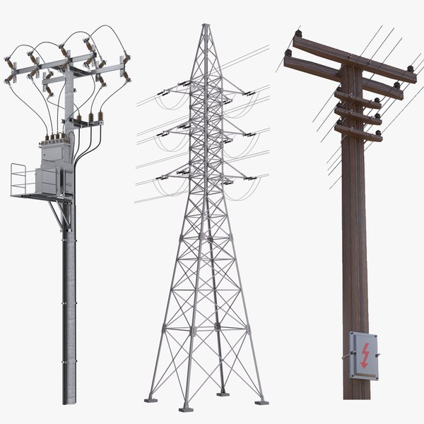 Utility Pole 3D Models for Download | TurboSquid