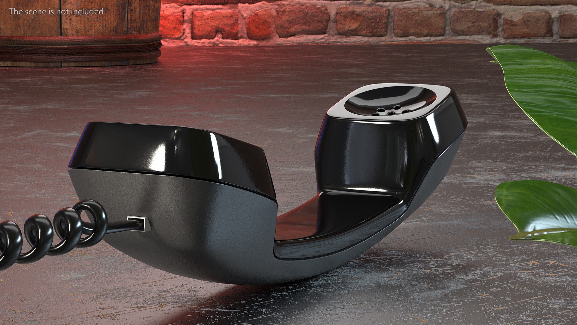 3D RJ11 Cord Phone Handset Model - TurboSquid 2055960