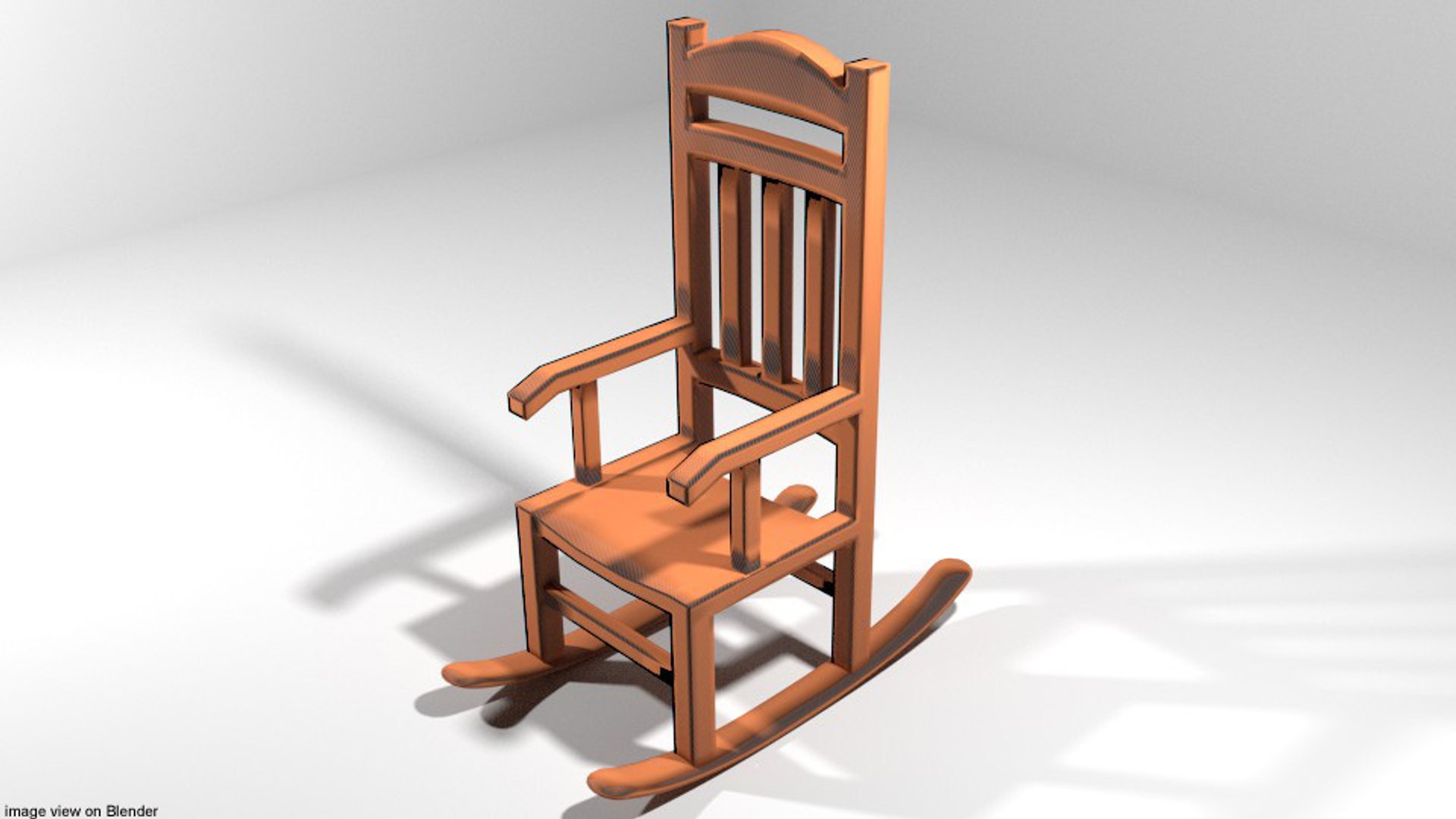 Rocking Chair 3D Model - TurboSquid 1273159
