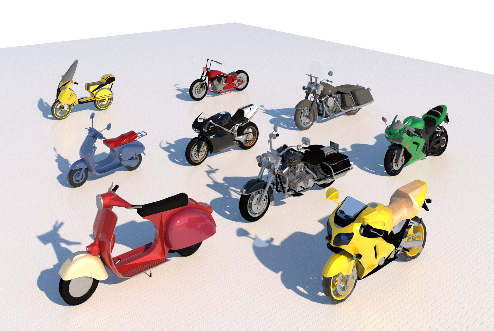 Bikes Or Motorbikes Revit Family 3D Model - TurboSquid 2113024