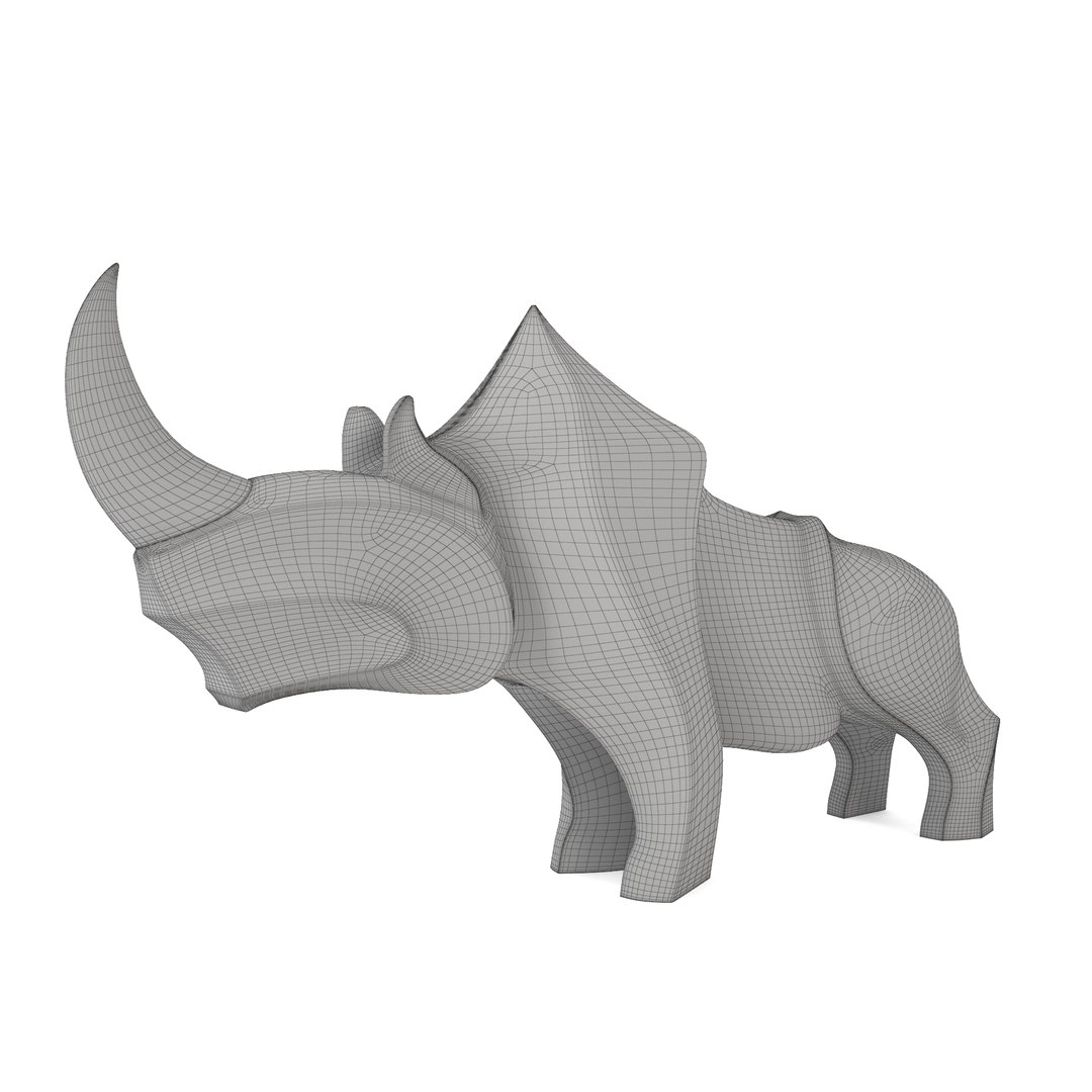 Rhino-figurine 3D model - TurboSquid 1898924