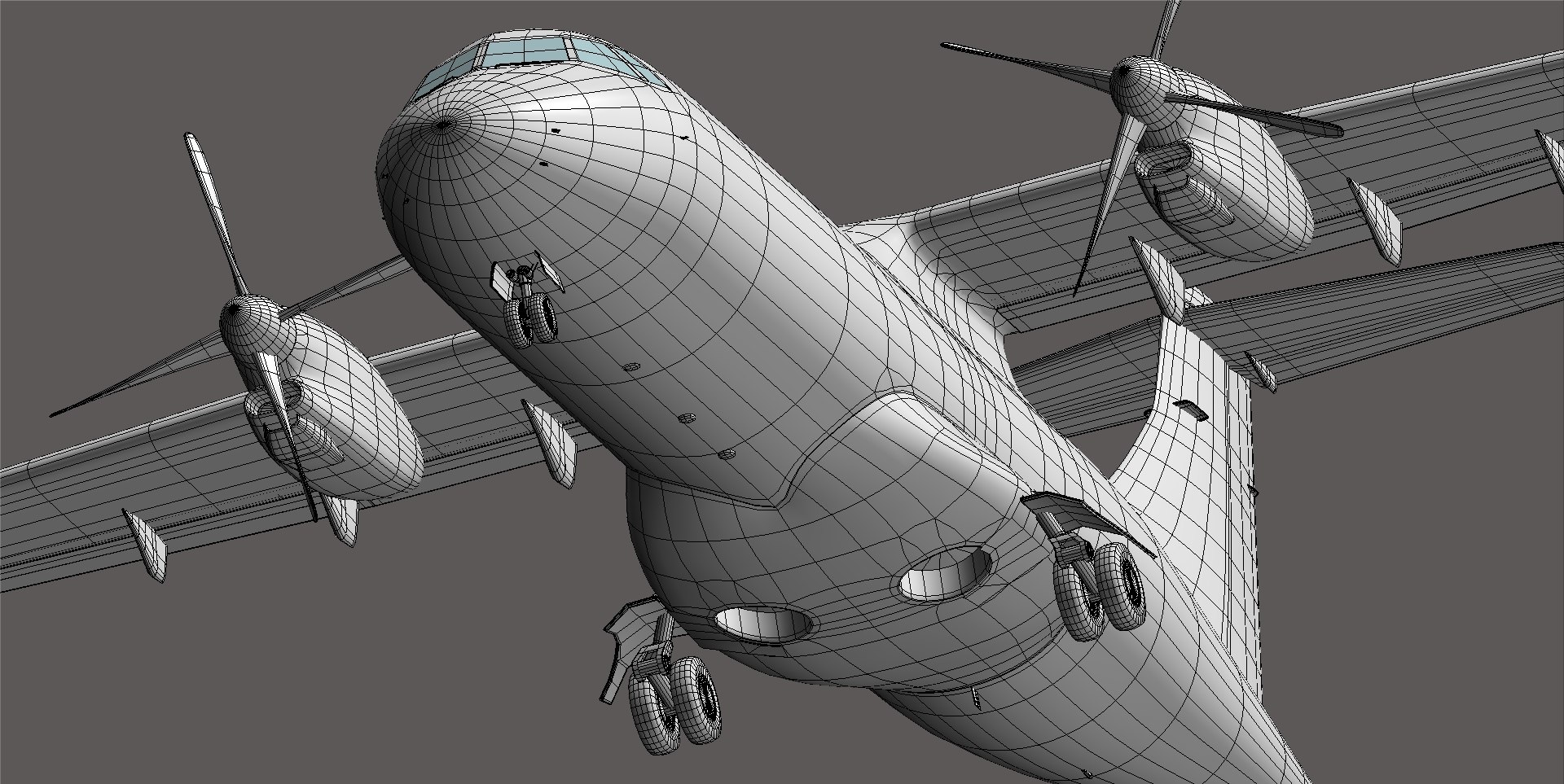 3d Model Atr 42 Asl