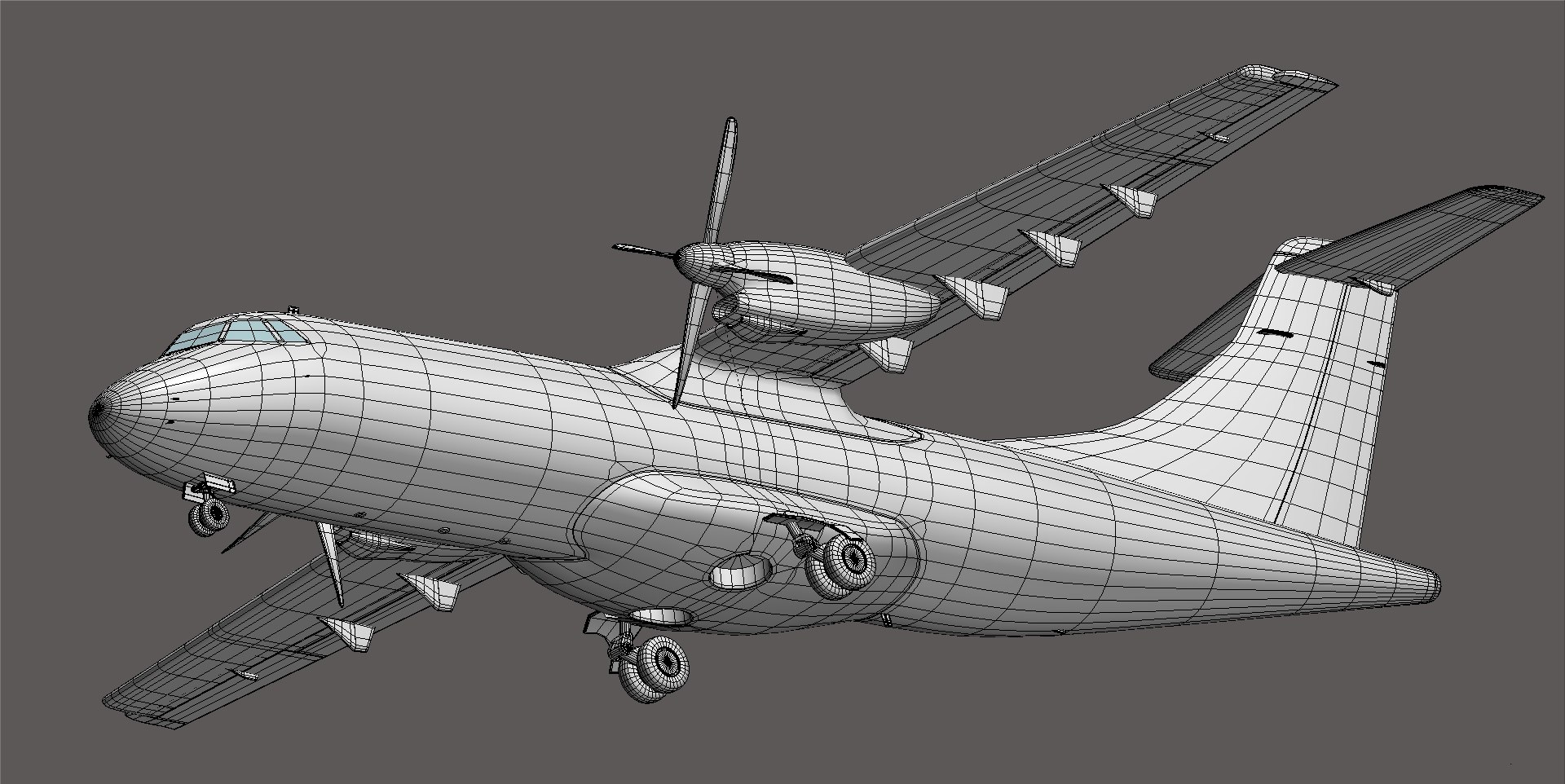 3d Model Atr 42 Asl