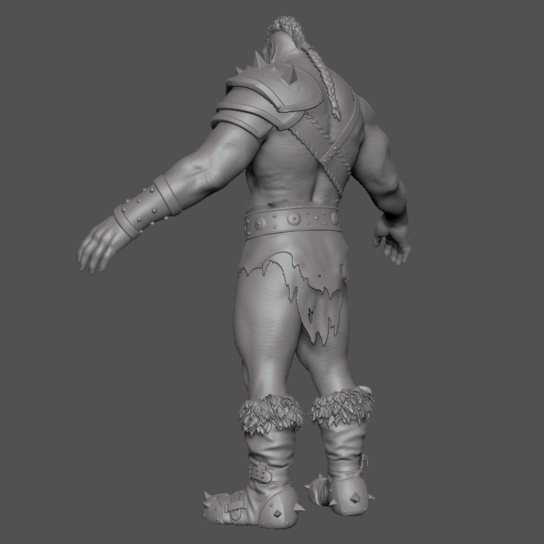 Orc Character Weapon 3d Model
