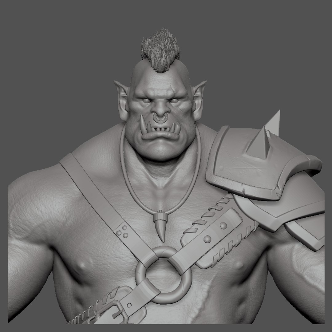 Orc Character Weapon 3d Model