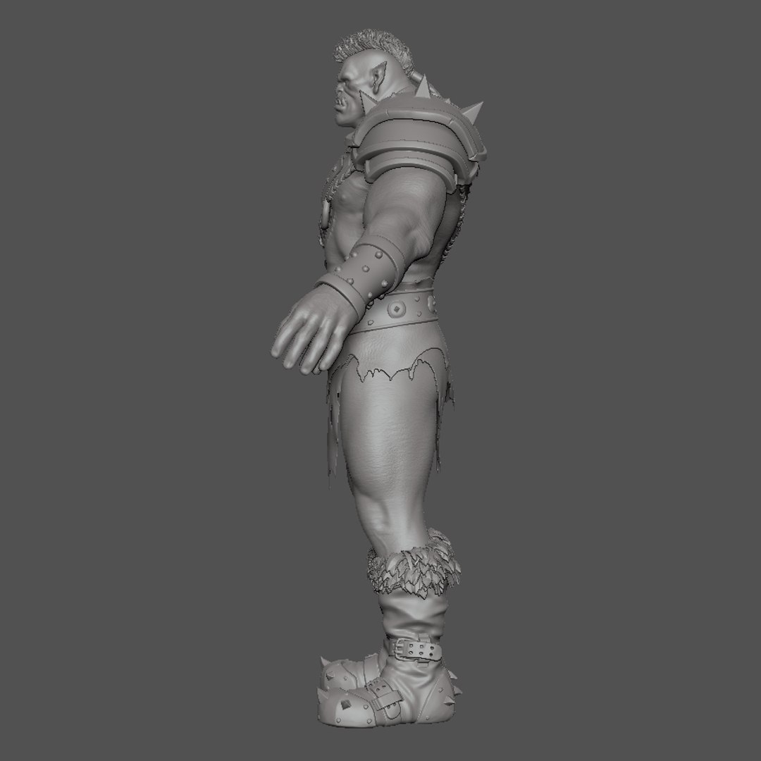 Orc Character Weapon 3d Model