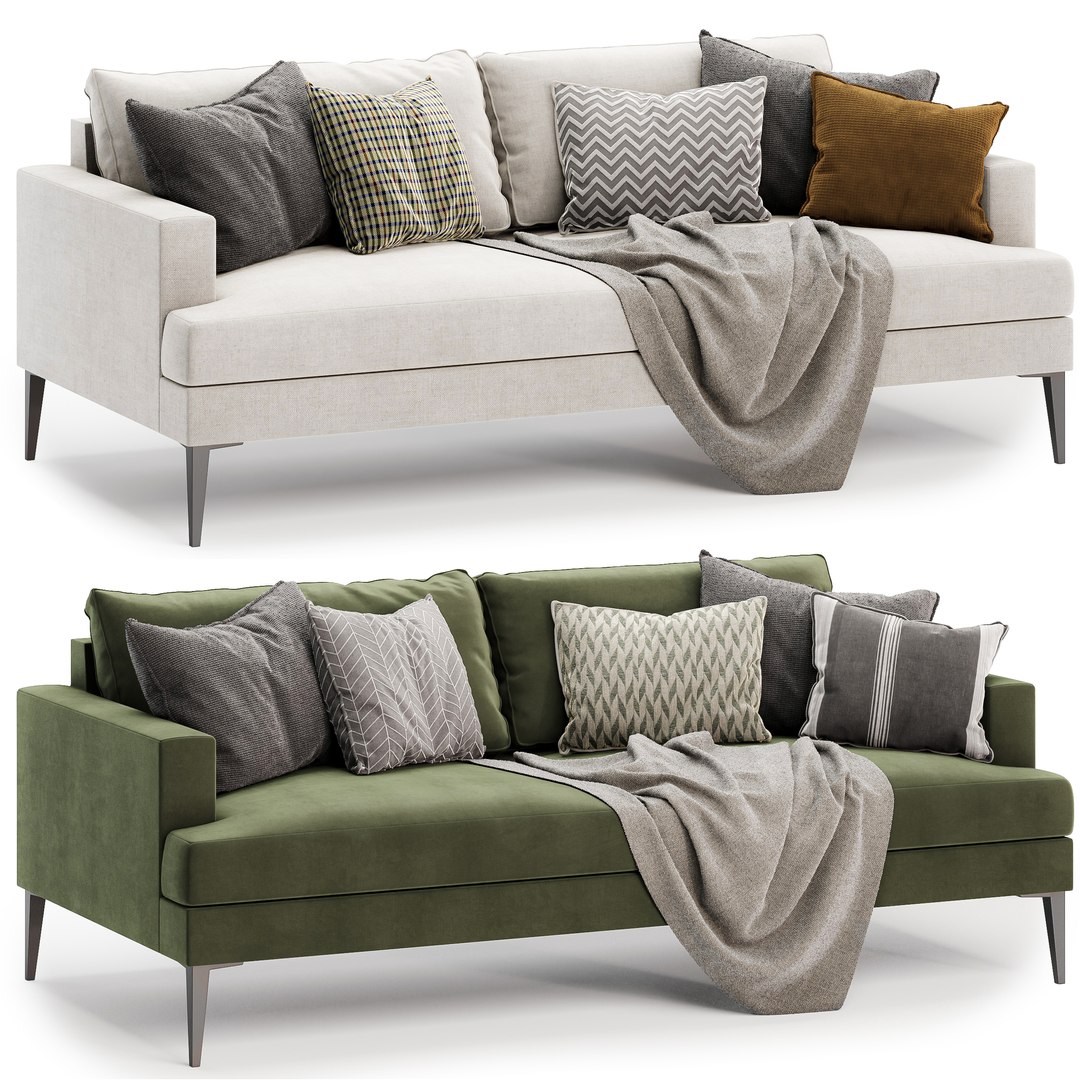 3D Andes 3 Seater Sofa Model - TurboSquid 2243934