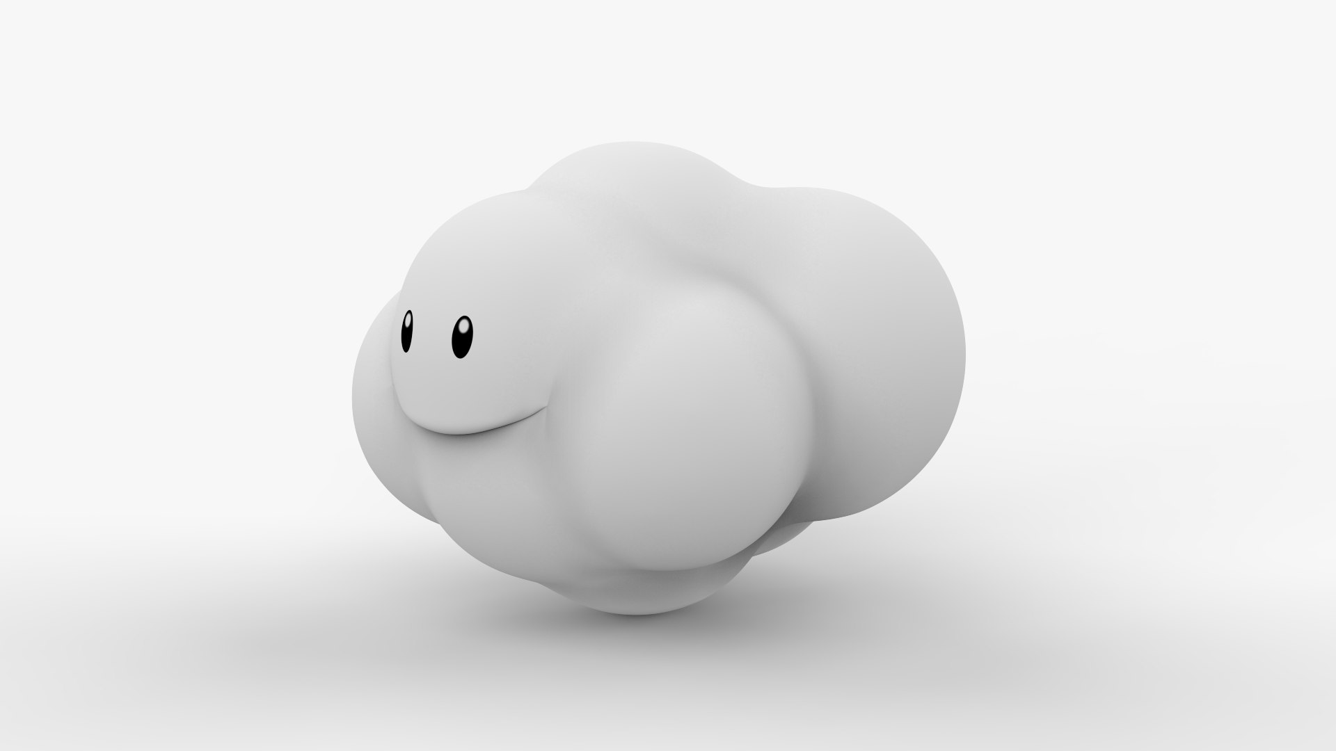 Super Mario Bros Cloud 3D - TurboSquid 2242231