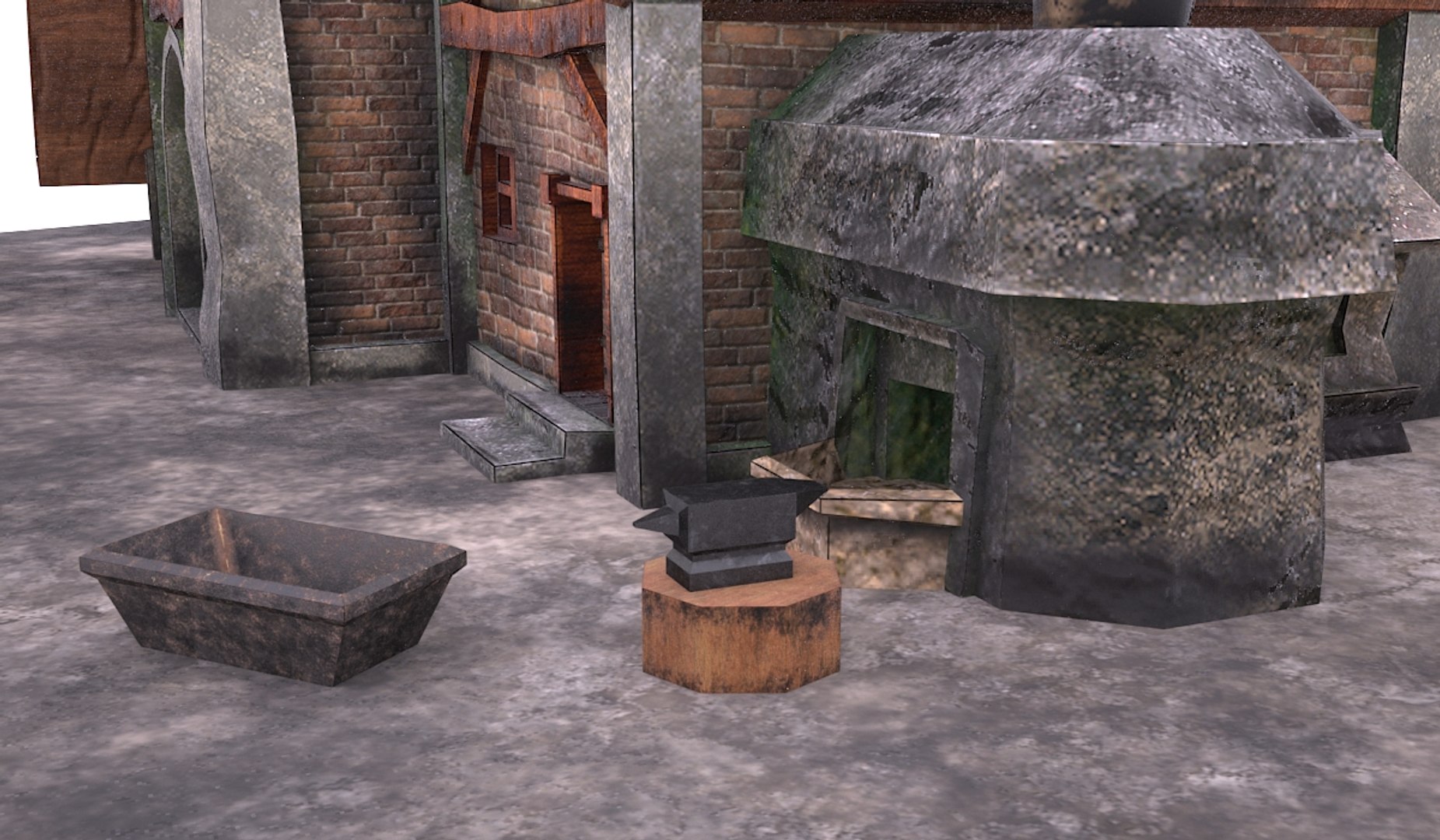 Blacksmith Workshop Warcraft Style Max