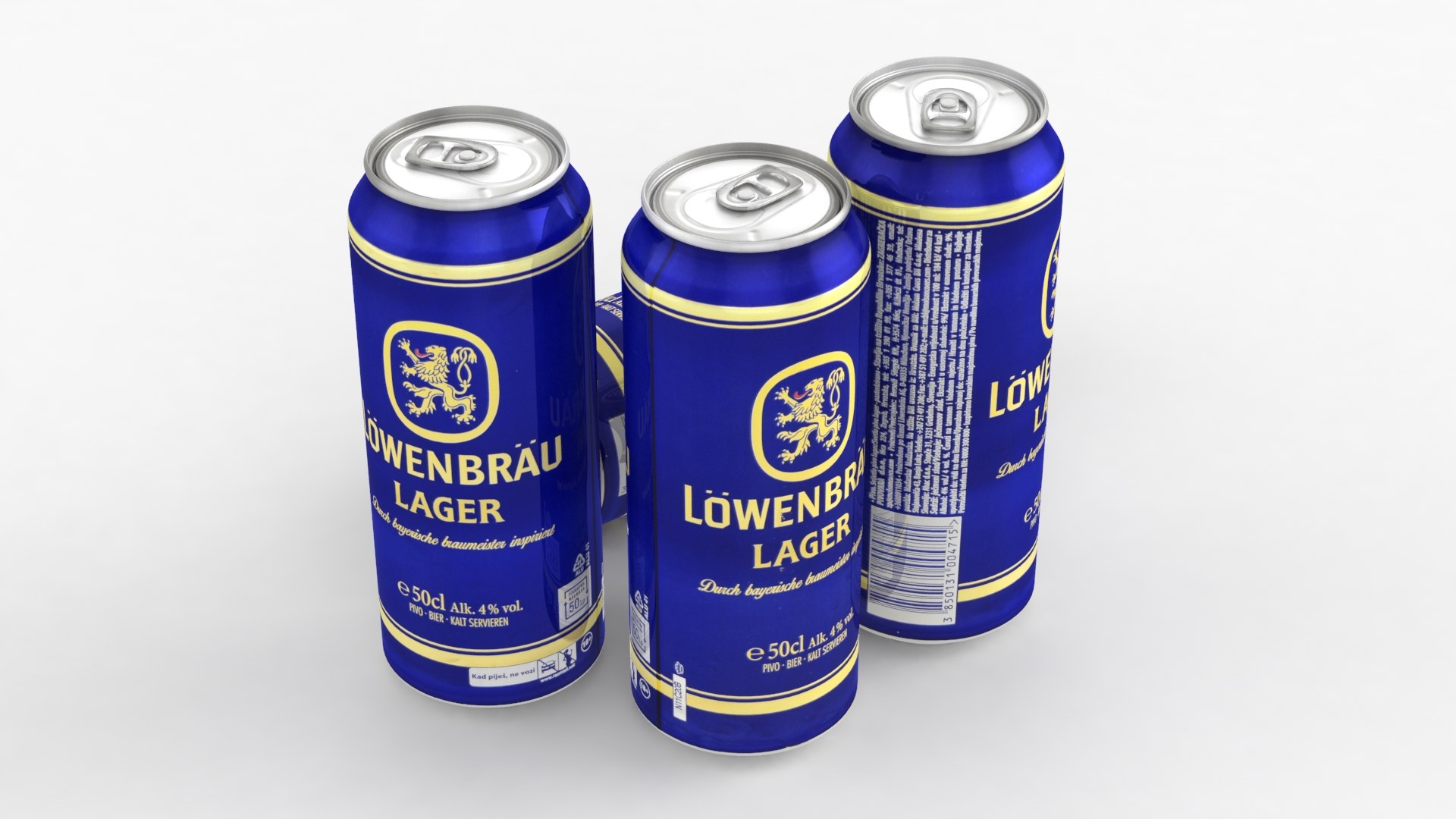 3D Model Beer Can Lowenbrau 500ml 2021 - TurboSquid 1763750