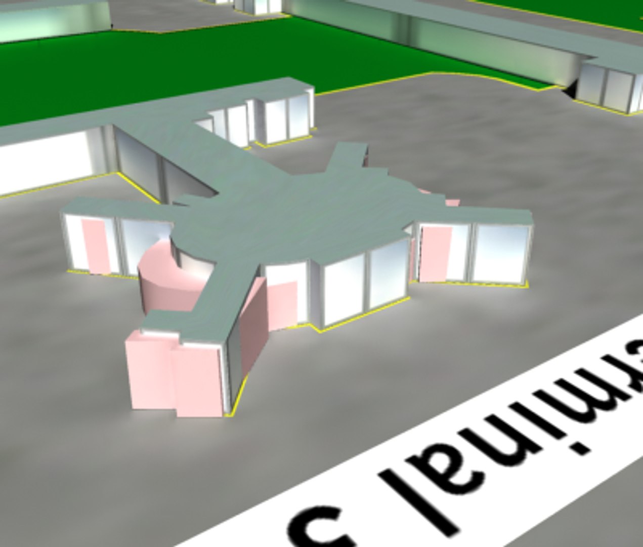 Los Angeles International Airport Runway 3d Model