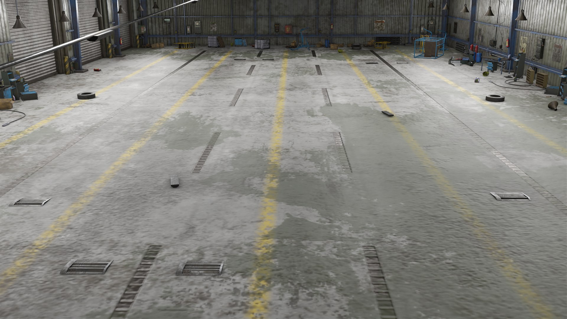 3D Old Dirty Workshop Exterior and Interior All PBR Unity UE Textures ...