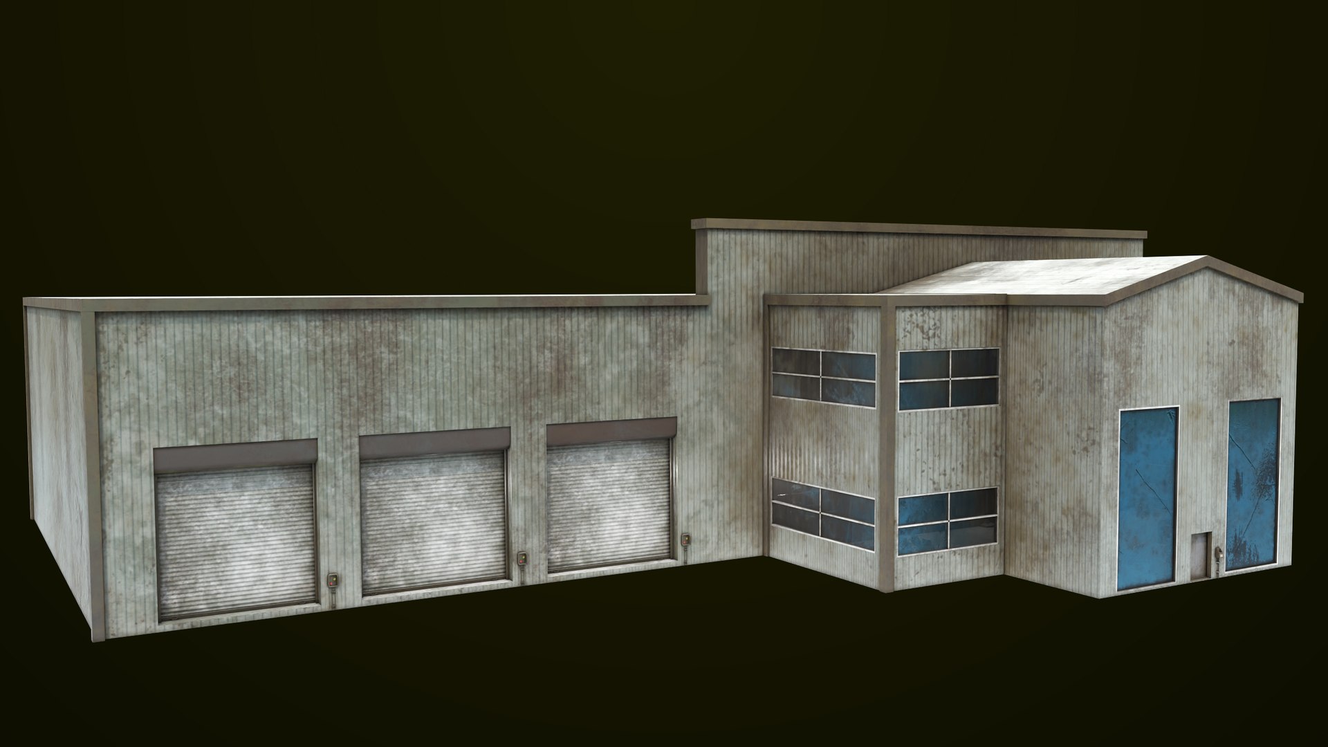 3D Old Dirty Workshop Exterior and Interior All PBR Unity UE Textures model - TurboSquid 2148062