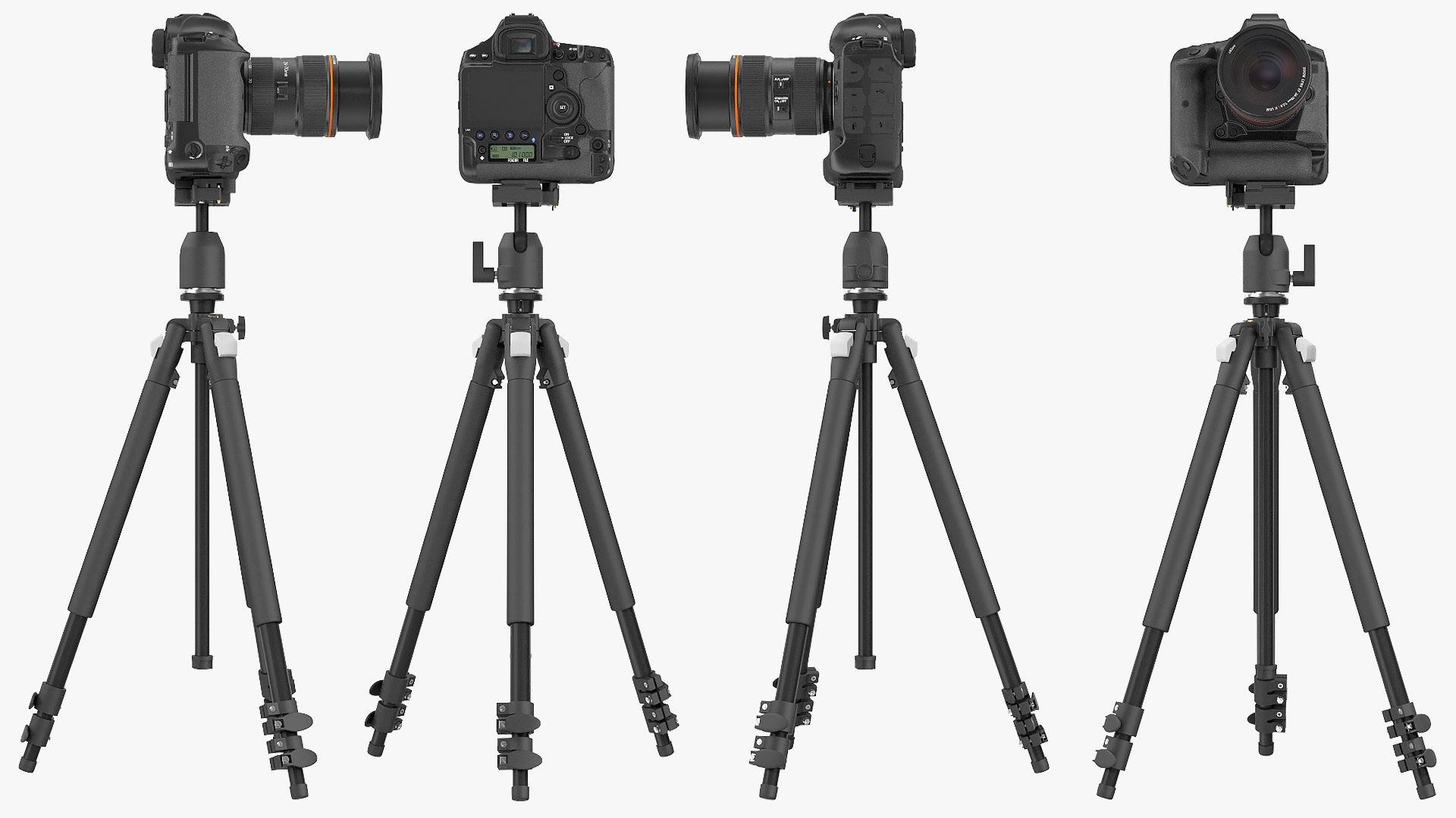 Dslr camera zoom tripod 3D model - TurboSquid 1586979