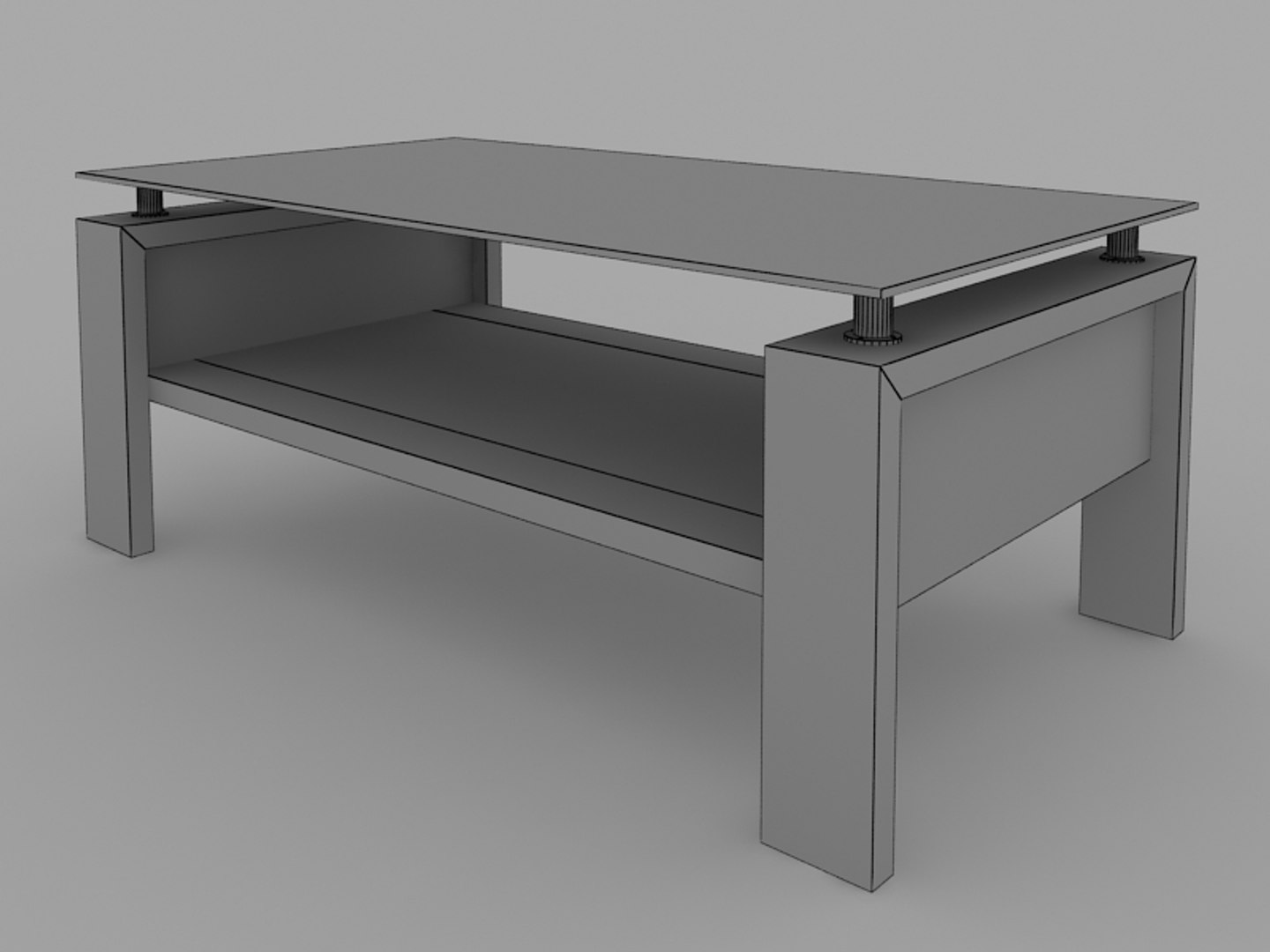 3d model glass table