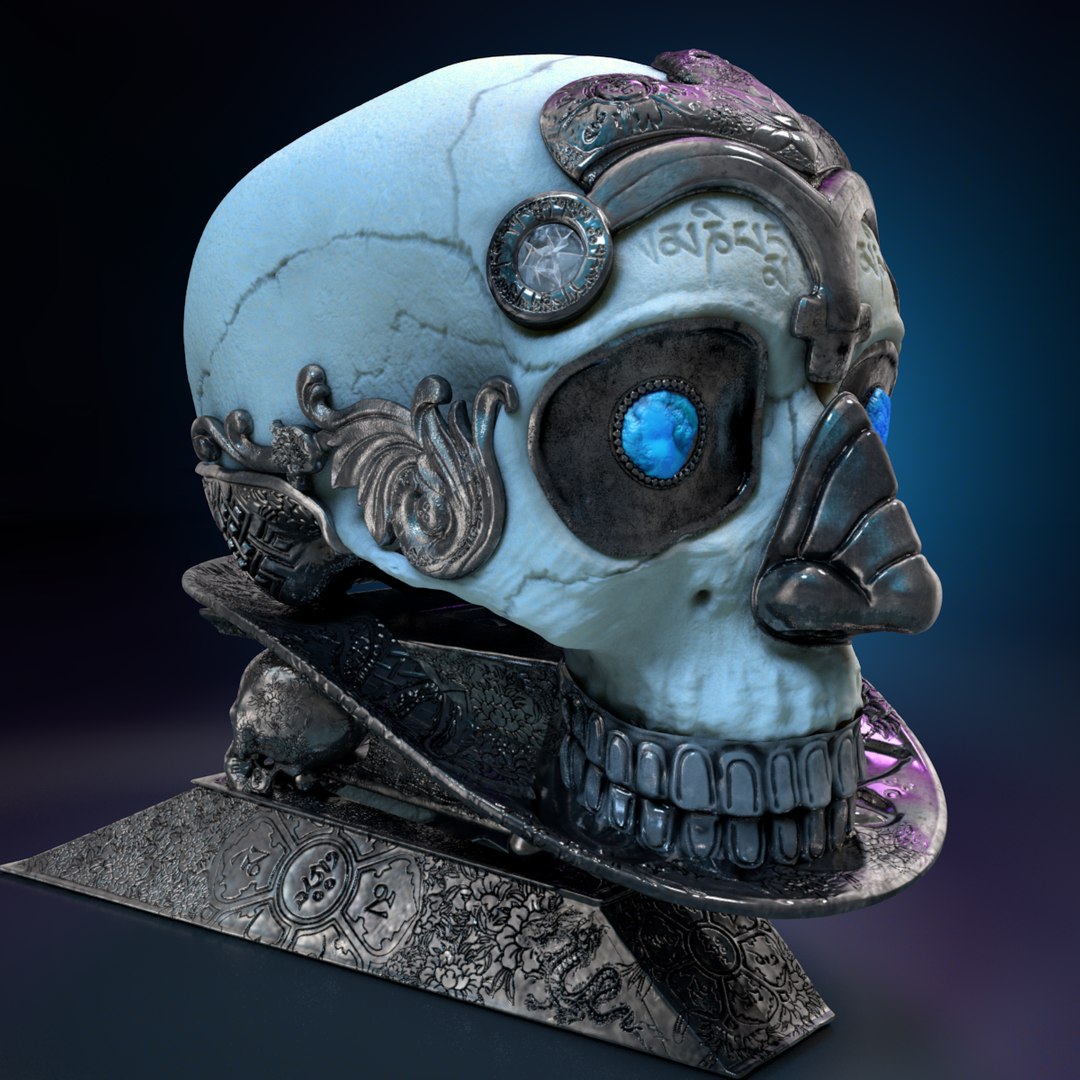 3D Kapala Human Skull - TurboSquid 1334571