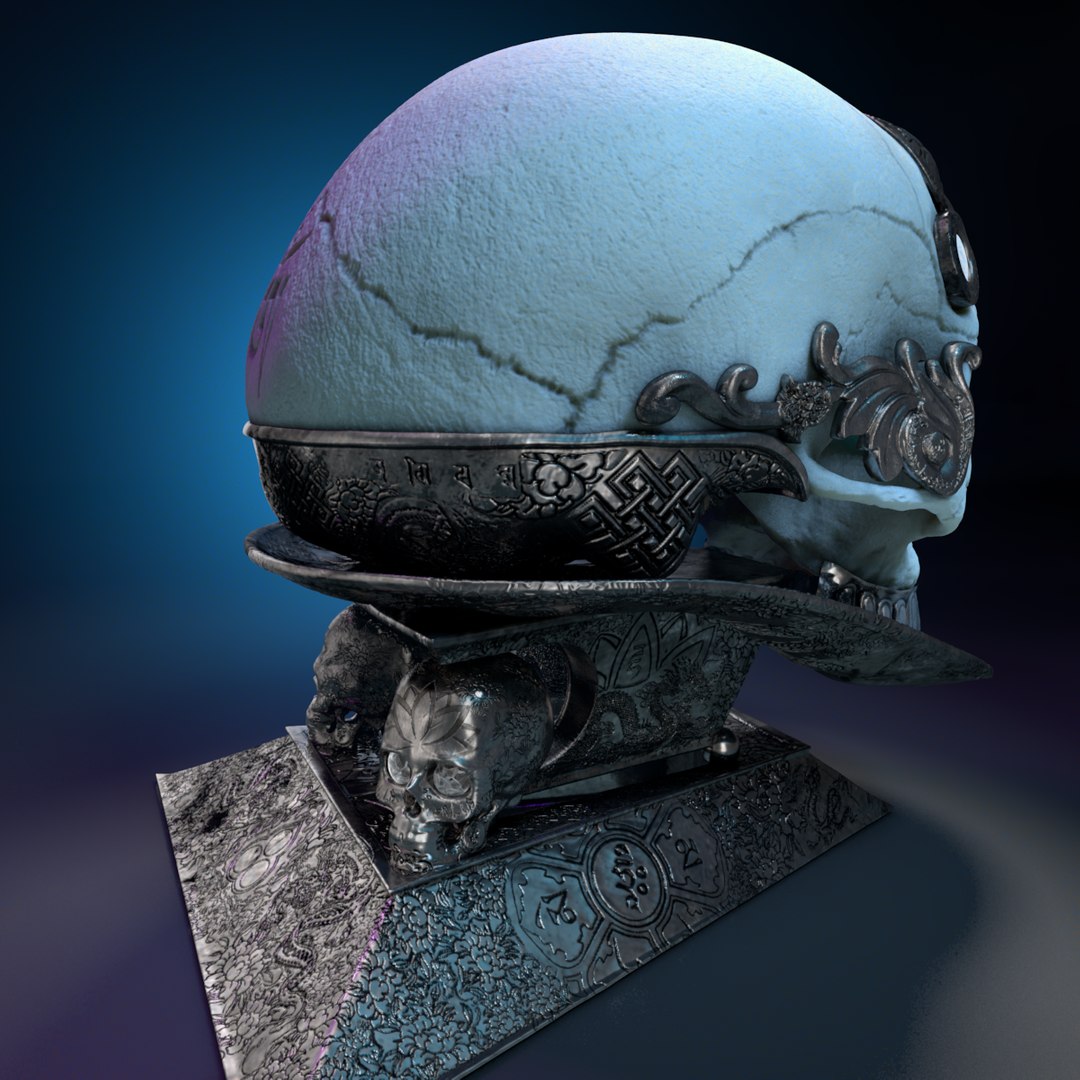 3D Kapala Human Skull - TurboSquid 1334571