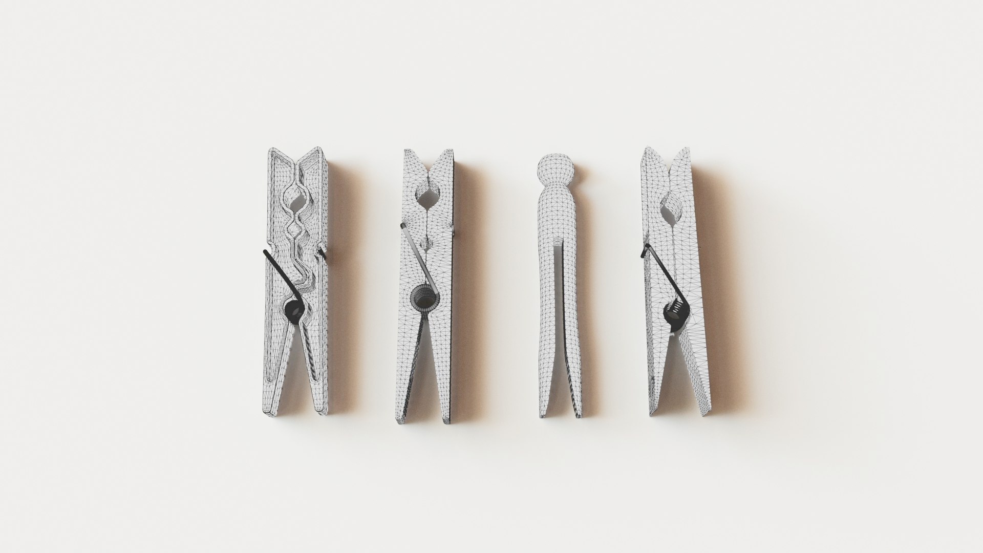 3D Peg Collection X 4 - 3D Assets Model - TurboSquid 1888116