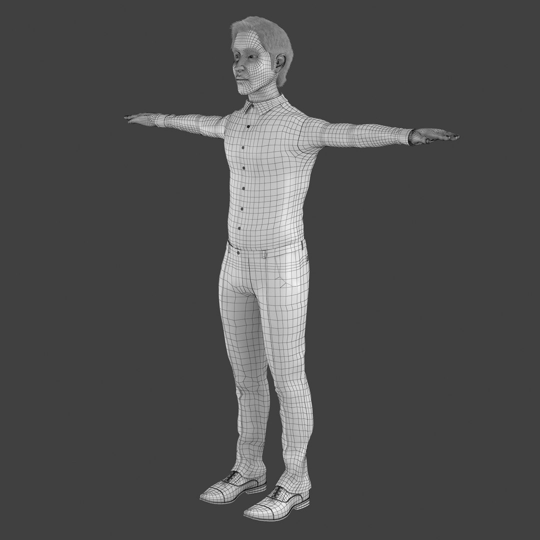 3D Realistic Suit Man Character - TurboSquid 1307728