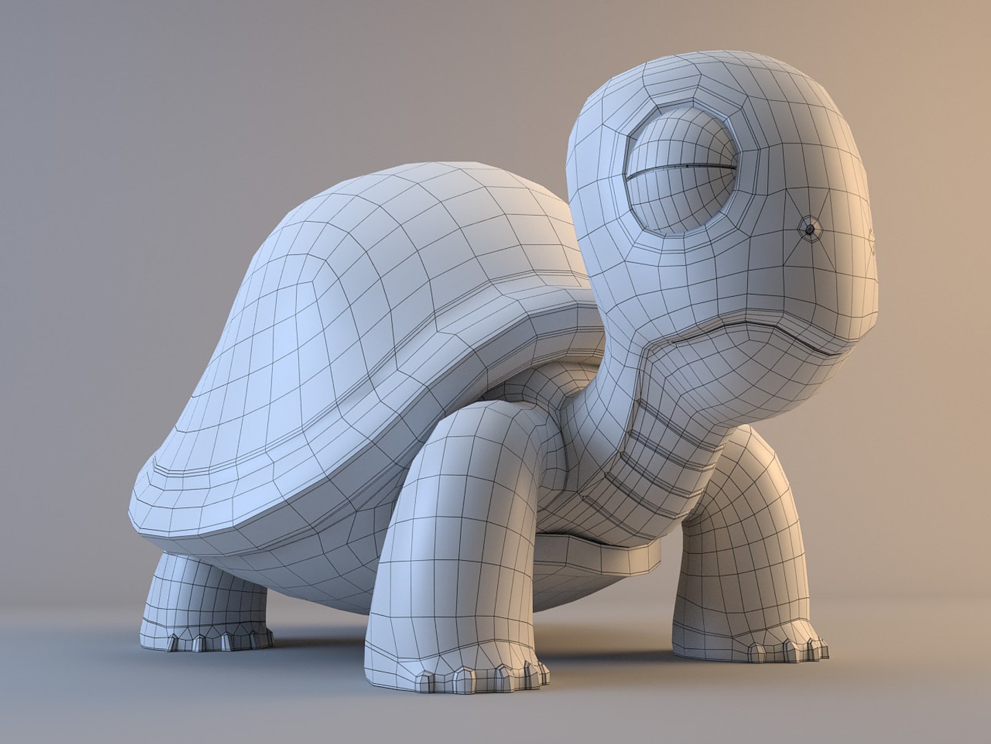 Cartoon Turtle 3d Obj