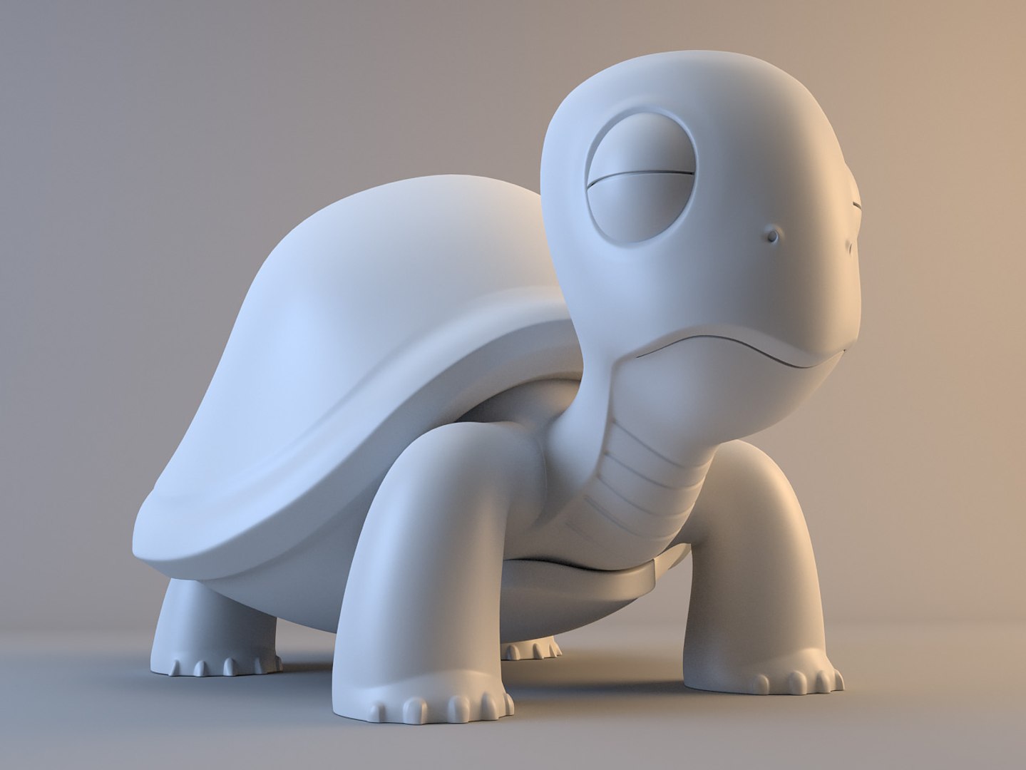 Cartoon Turtle 3d Obj