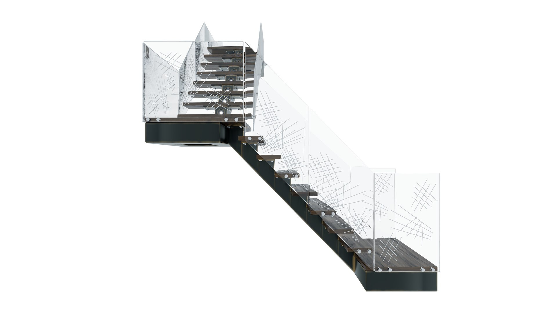 3D Model Stair With Lights - TurboSquid 2003217