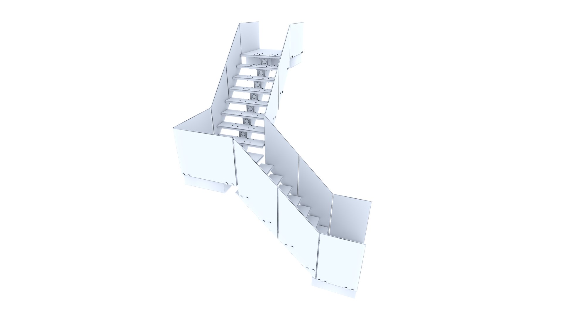 3D Model Stair With Lights - TurboSquid 2003217