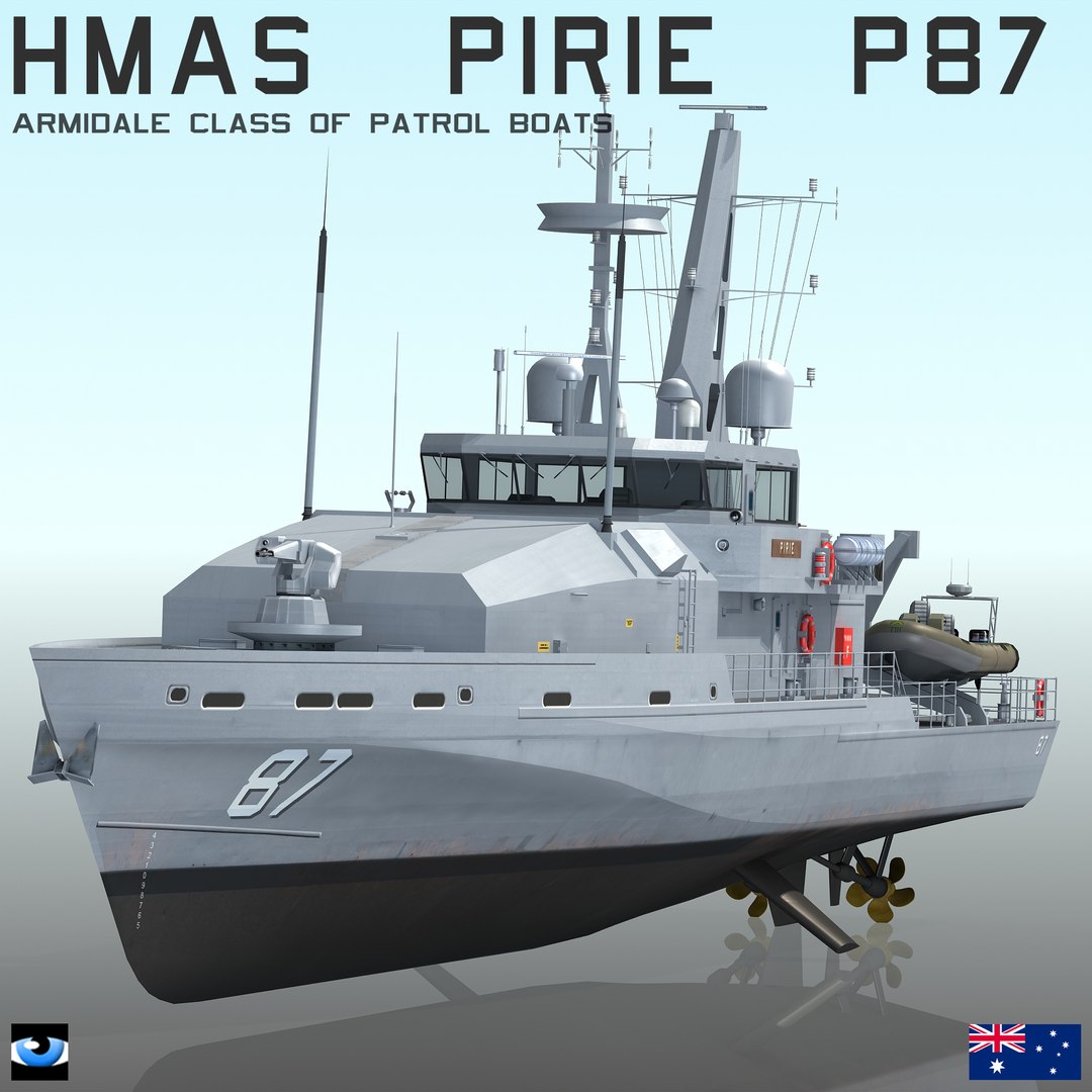 HMAS Pirie P87 Patrol Boat Model - TurboSquid 1904873