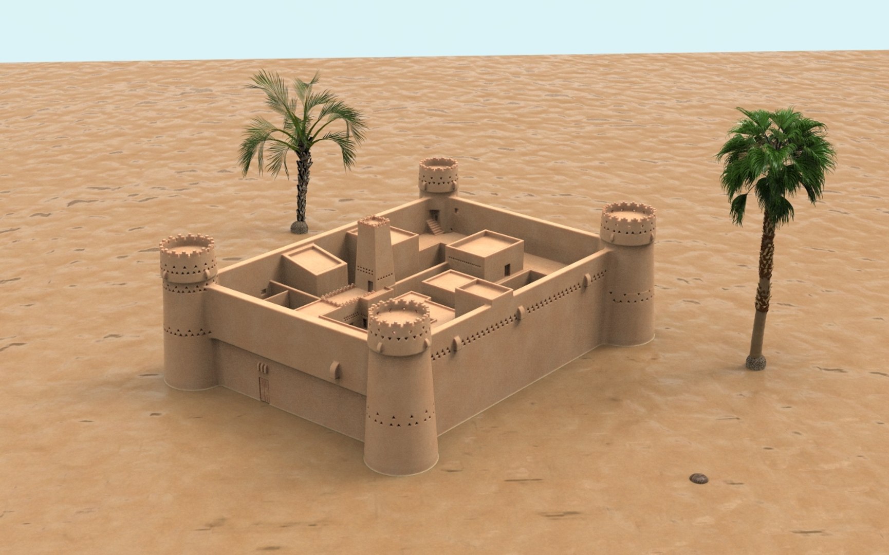 MASMAK FORTRESS KSA 3D Model - TurboSquid 2276640