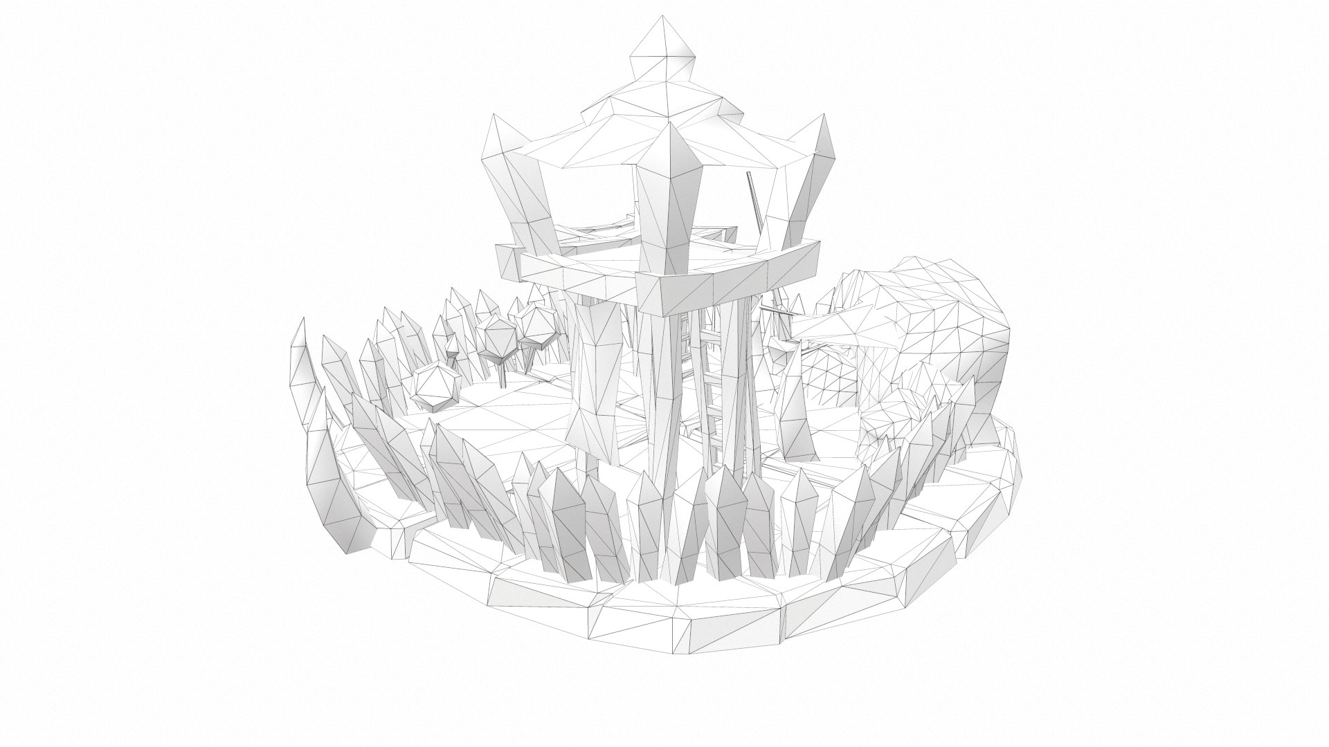 3D Orc RTS Fantasy Buildings Model - TurboSquid 1798938
