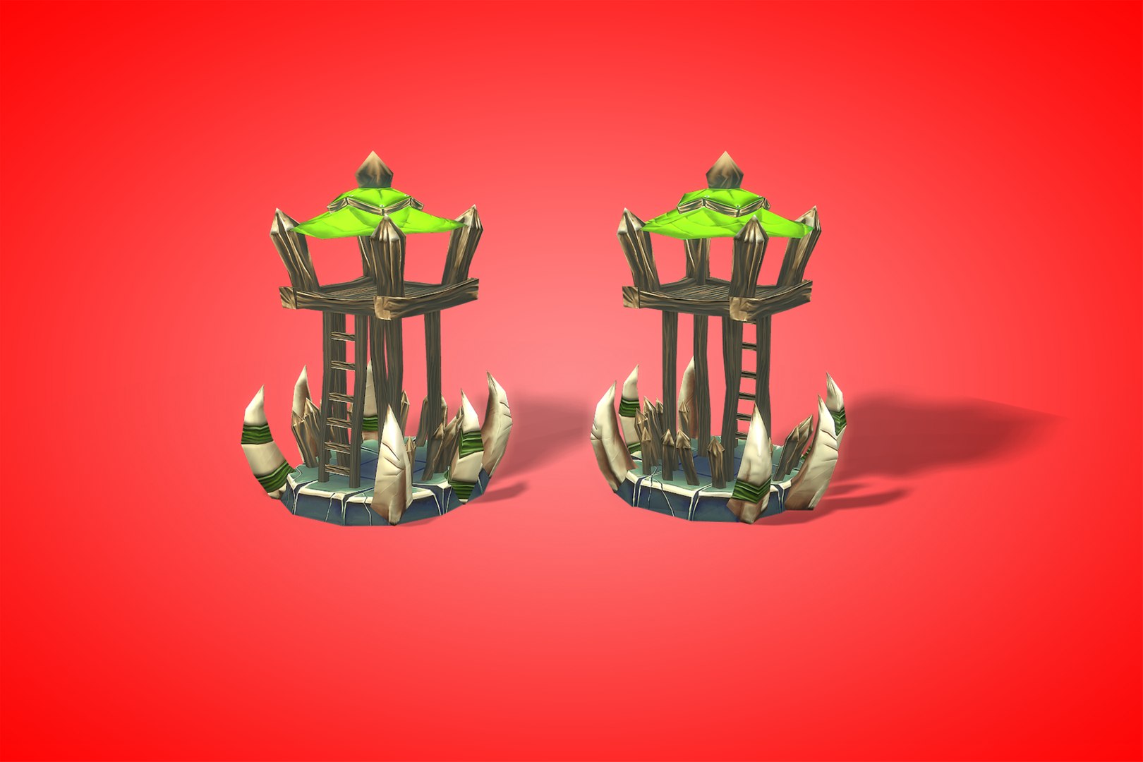 3D Orc RTS Fantasy Buildings Model - TurboSquid 1798938
