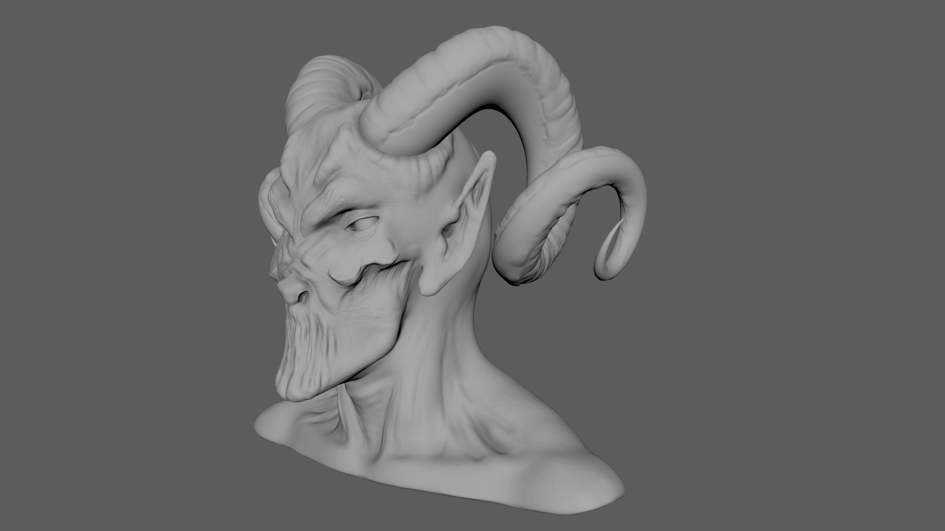 Zbrush Demon Model Character Sculpture Evil Model - TurboSquid 2089652