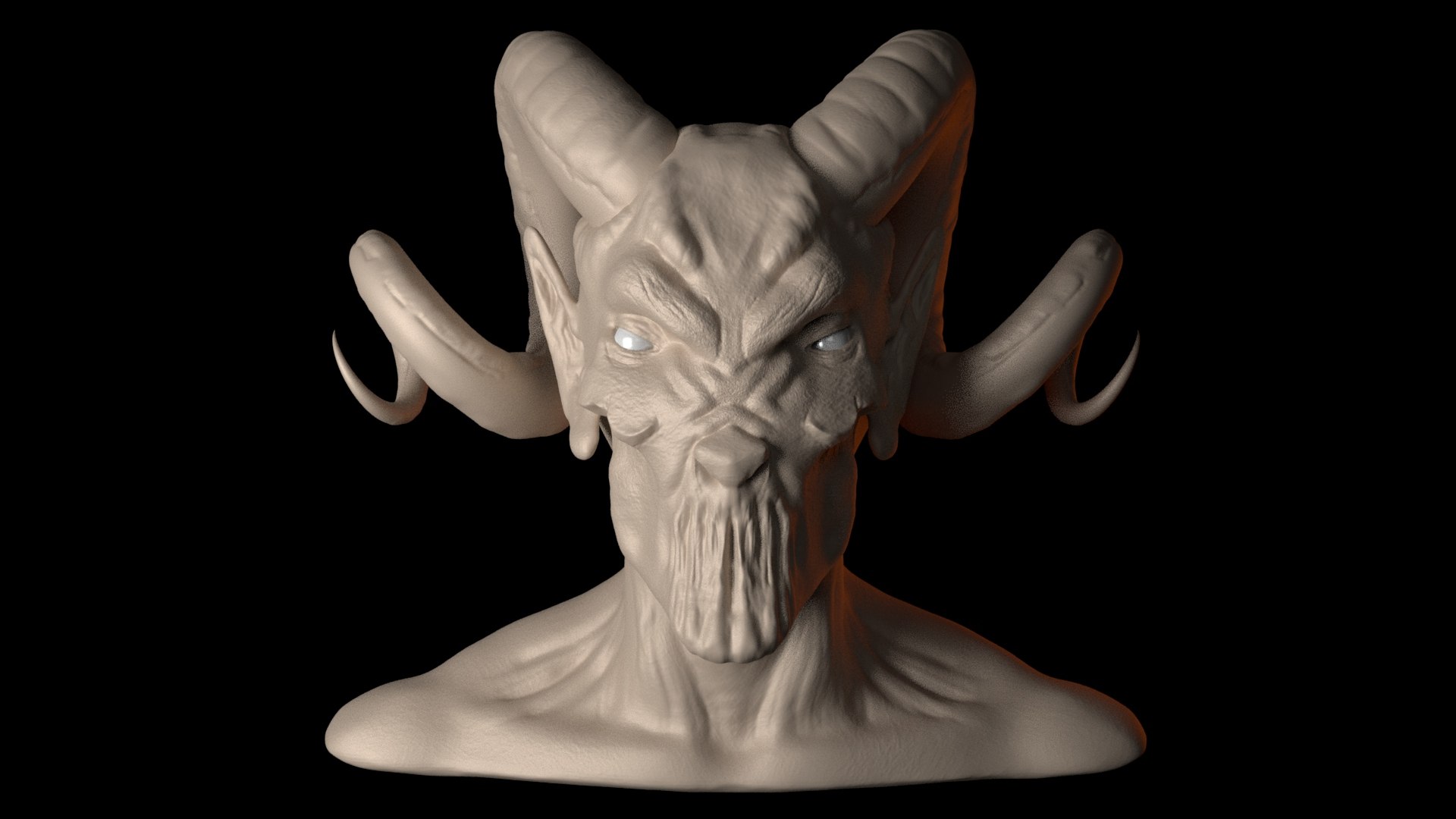 Zbrush Demon Model Character Sculpture Evil Model - TurboSquid 2089652