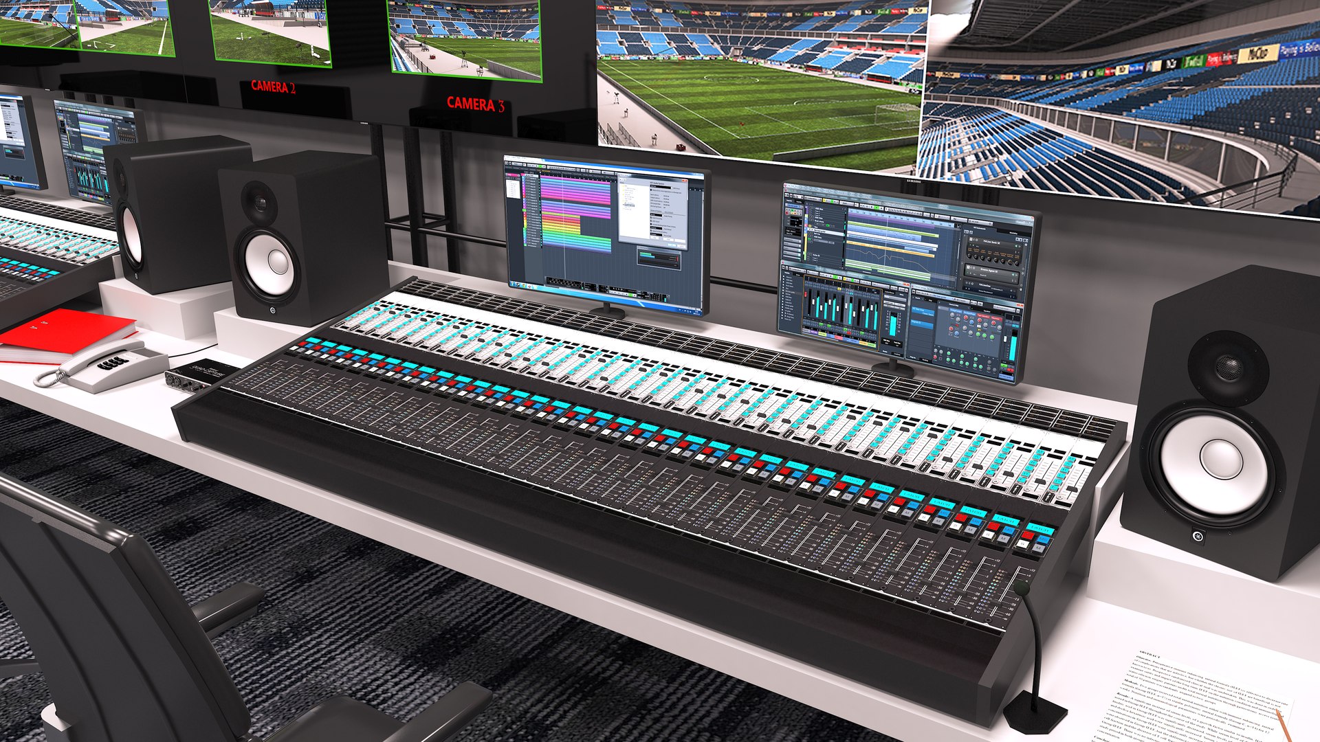 3D Soccer VAR Room Model - TurboSquid 2112031