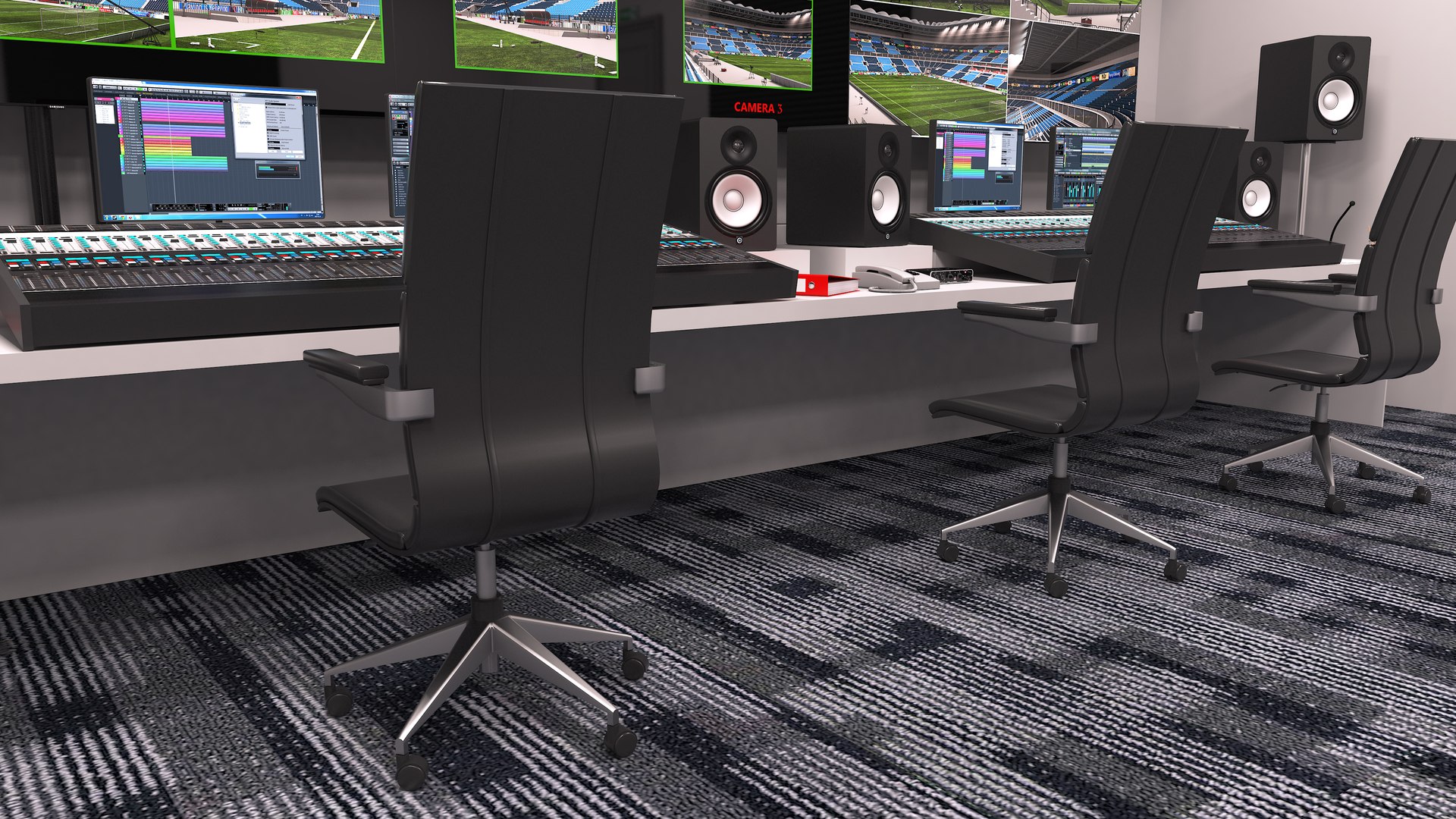 3D Soccer VAR Room Model - TurboSquid 2112031