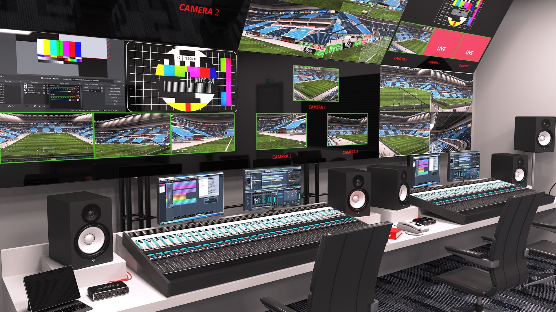 3D Soccer VAR Room Model - TurboSquid 2112031