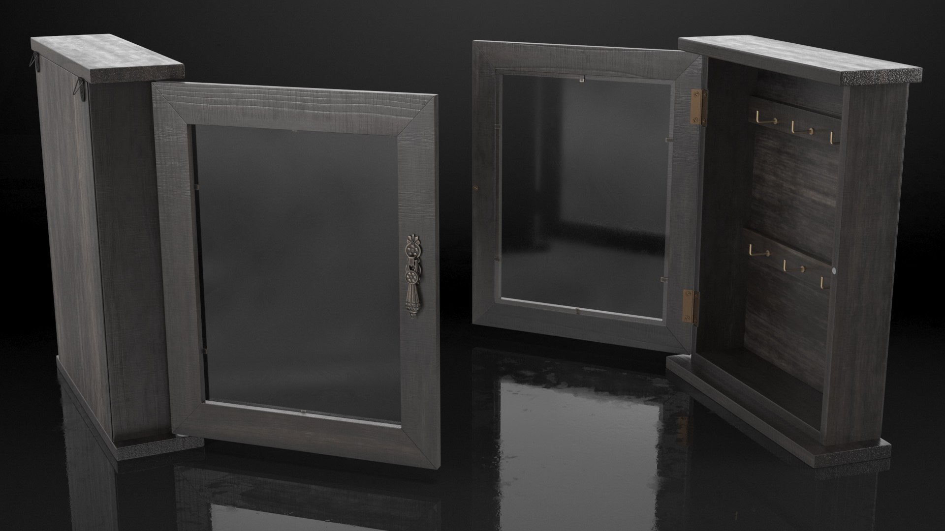 Key Holder Box Open 3D Model - TurboSquid 1817826